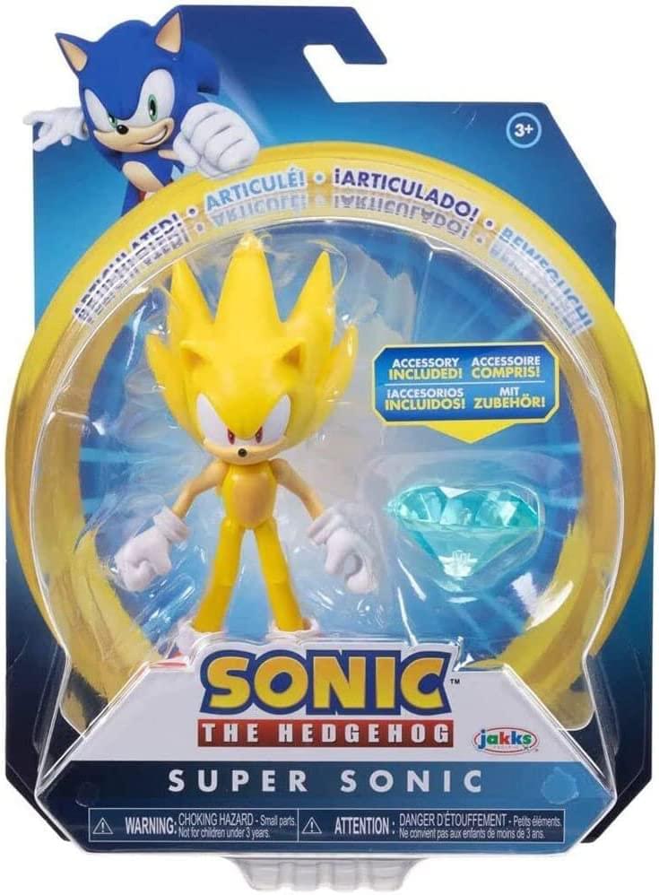 Jakks Pacific Sonic the Hedgehog 4 Inch Figure | Super Sonic (Modern ...