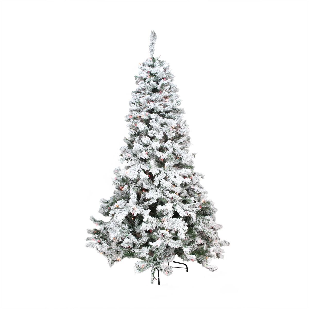 Northlight Pre Lit Medium Heavily Flocked Pine Artificial Christmas ...