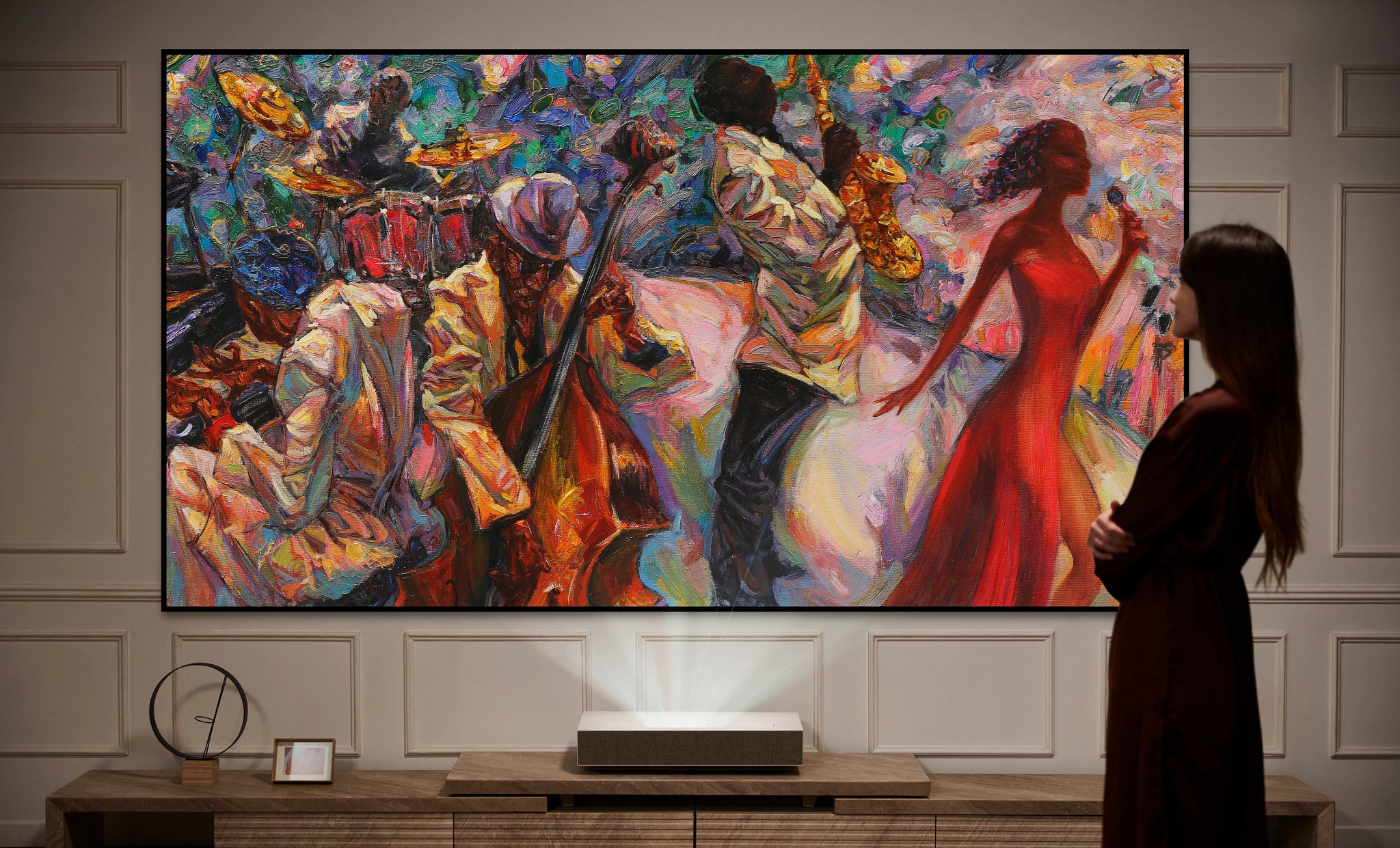 Best Buy: LG CineBeam HU915QE Premium 4K UHD Laser UST Projector White ...