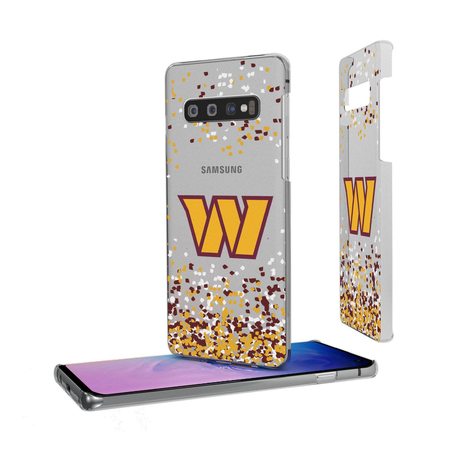 Keyscaper NFL Washington Commanders Galaxy Clear Case with Confetti ...
