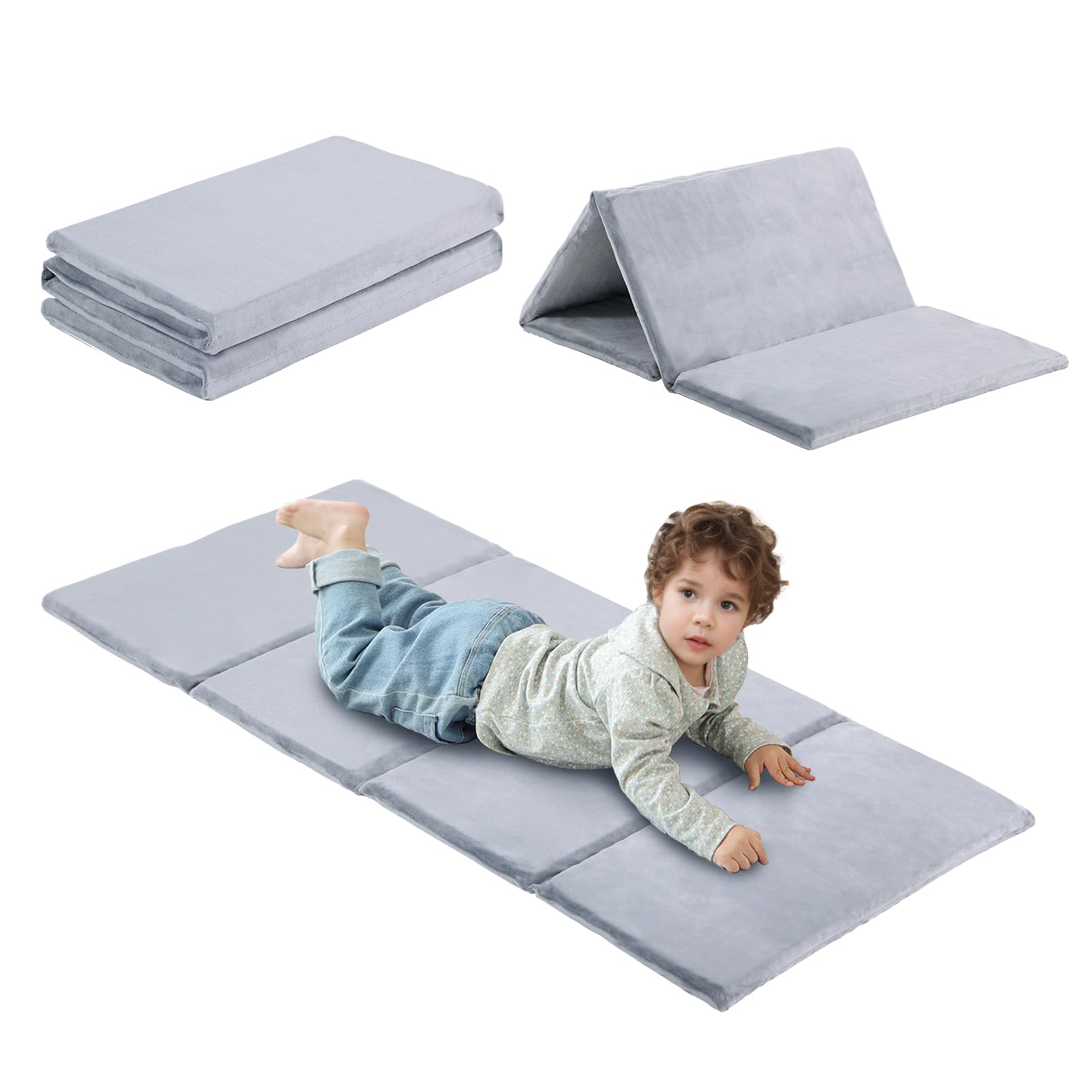 Fabibe Nap Mat Foldable Play Sleeping Pad Folding Kinder Portable Bed ...