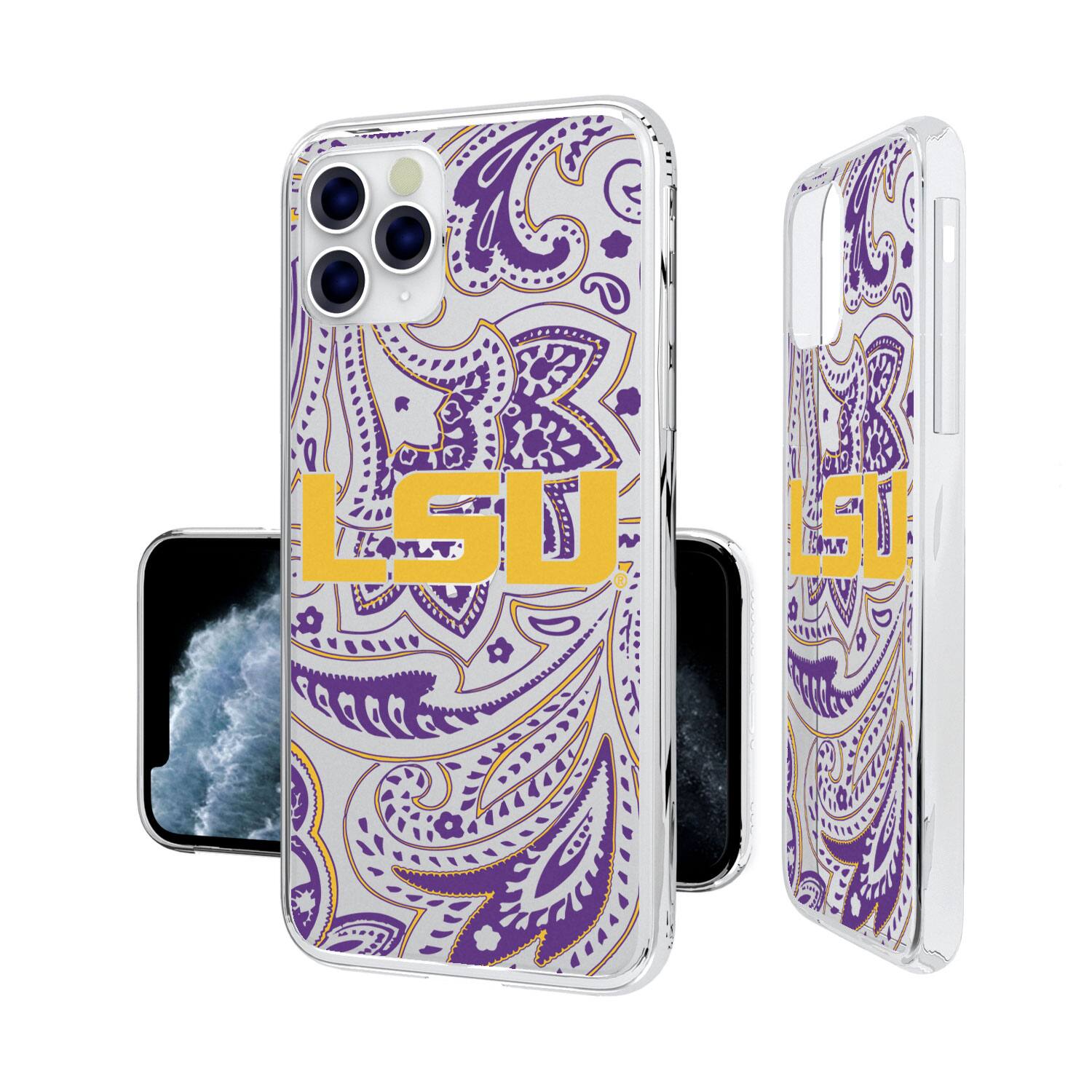 Keyscaper NCAA LSU Tigers iPhone Paisley Design Clear Case Multicolor ...