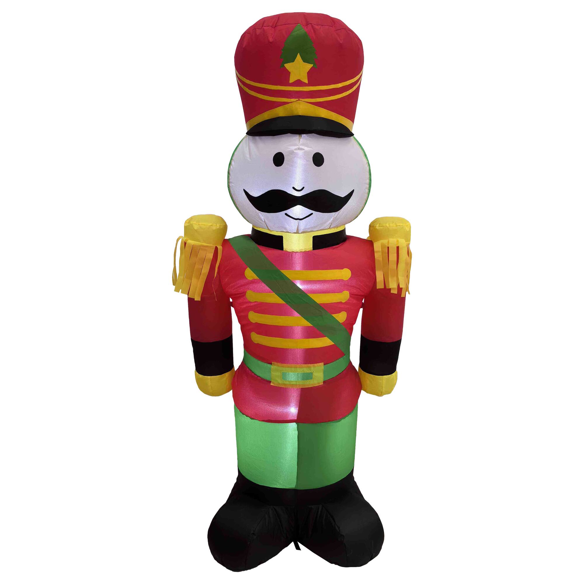 Northlight LED Lighted Inflatable Soldier Nutcracker Outdoor Christmas ...