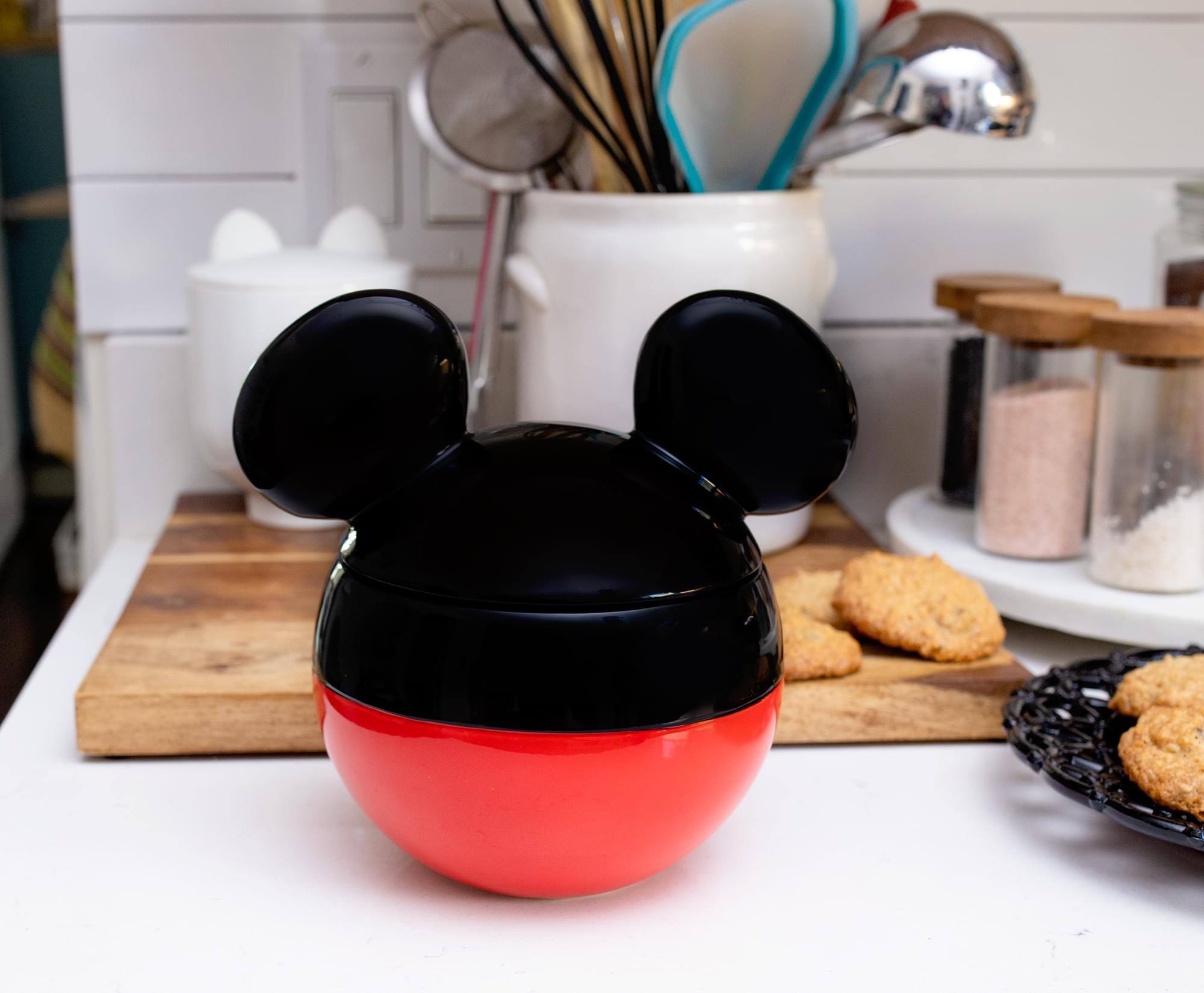 Silver Buffalo Disney Mickey Mouse Ceramic Cookie Jar Container With ...