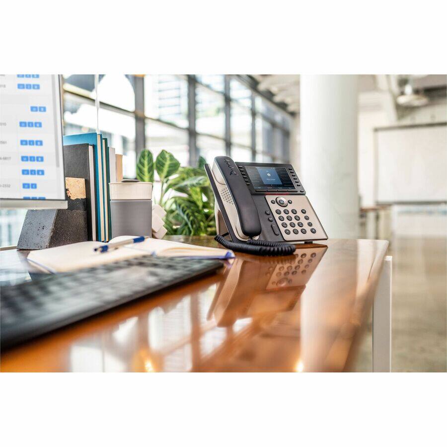 HP Poly Edge E550 IP Phone Corded Corded/Cordless Bluetooth, Wi Fi, NFC 3 Multiple Conferencing ...