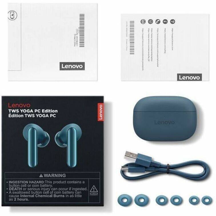 Lenovo TWS Earbuds YOGA PC Edition Tidal Teal Stereo True Wireless ...