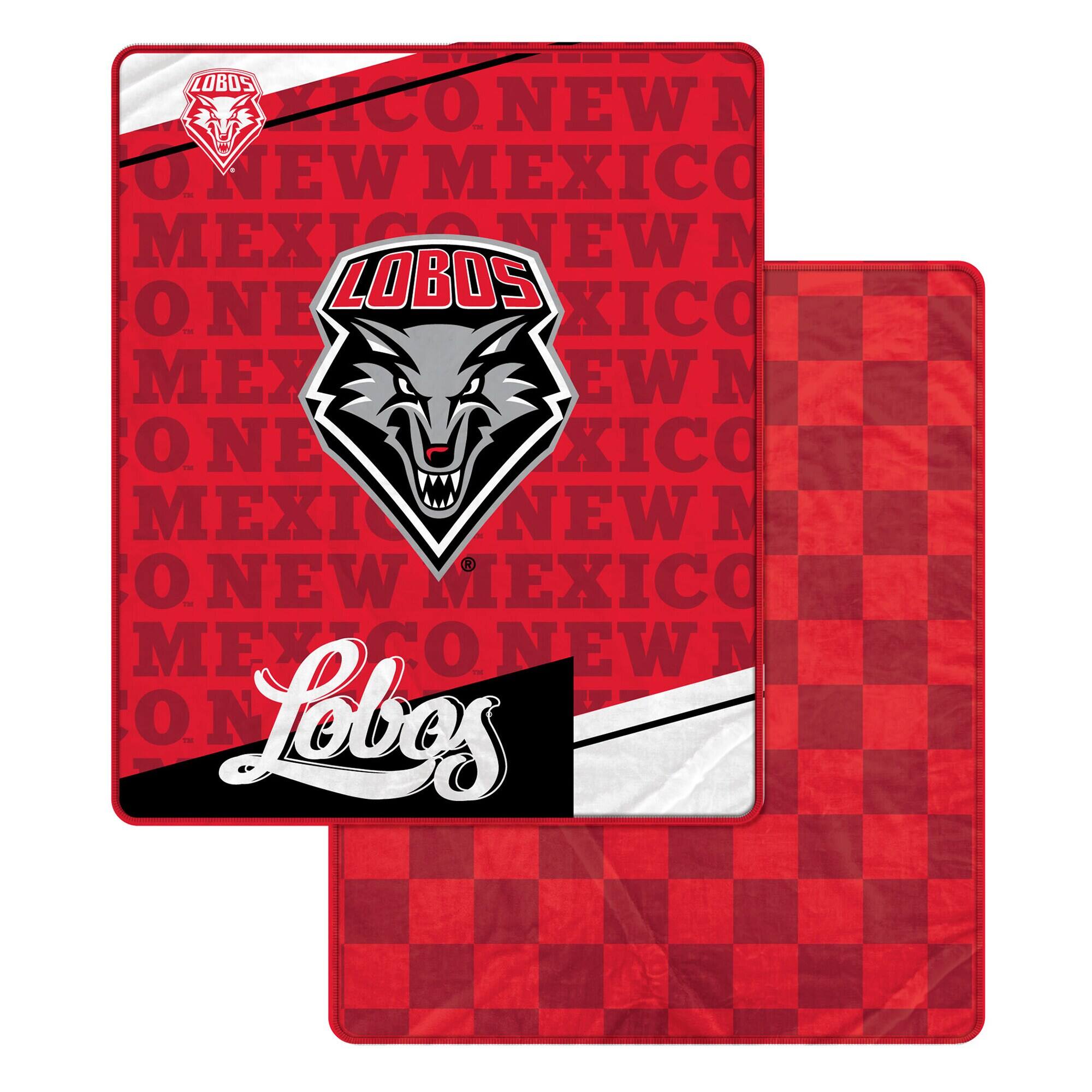 Pegasus New Mexico Lobos 60" x 70" Diagonal Ghost Checkered Double ...