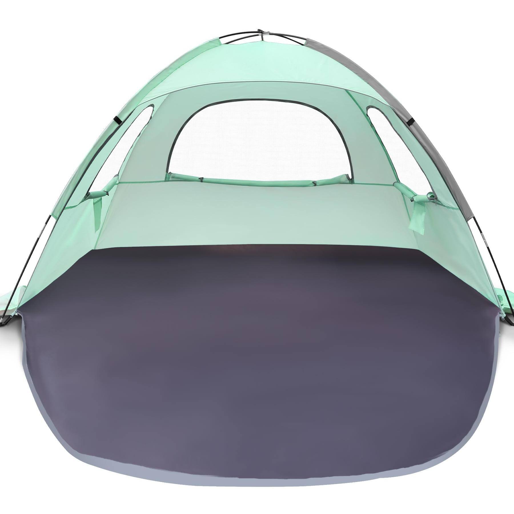 Paradigms Interiors Beach Tent Anti uv Portable Sun Shade Shelter For Extendable Floor With Mesh ...