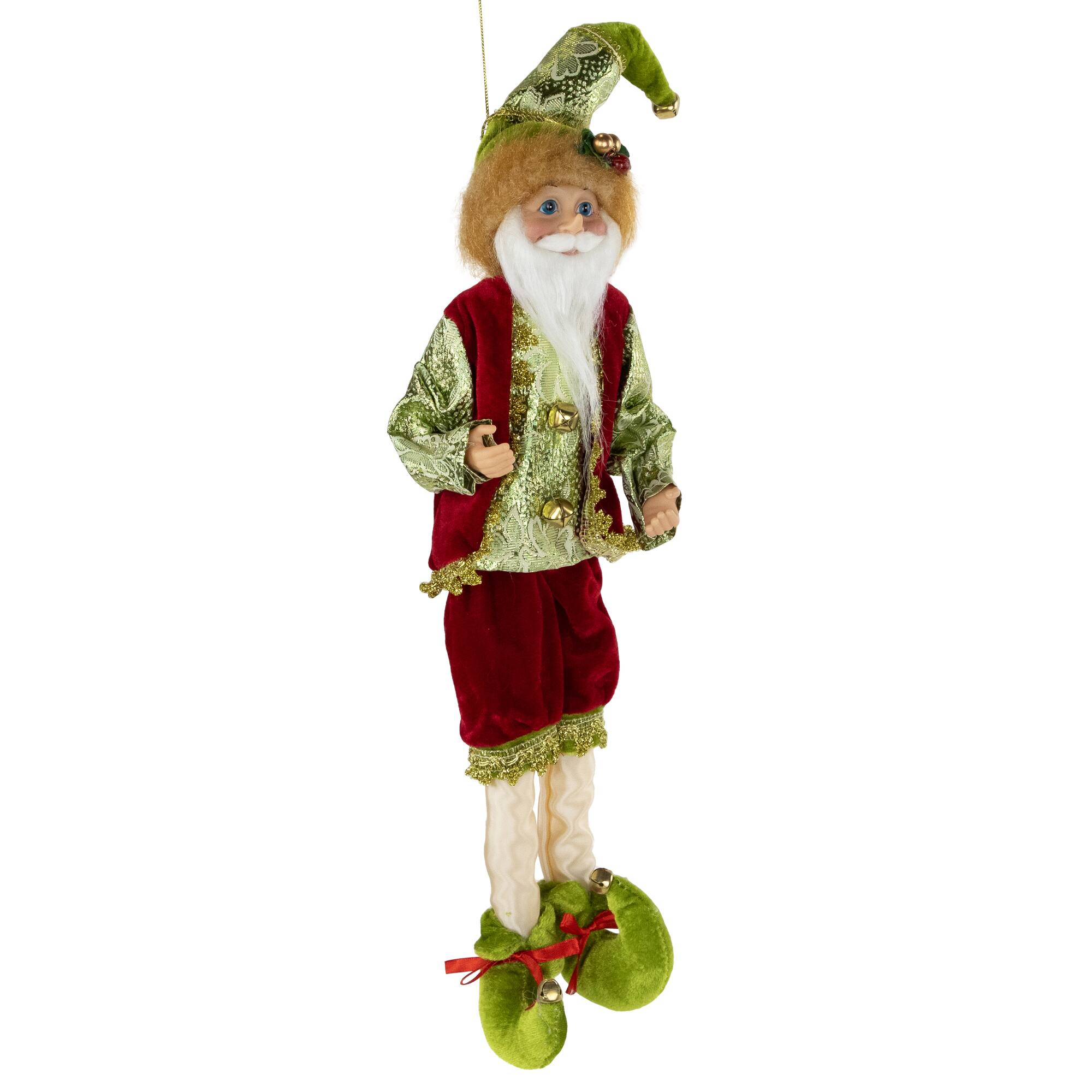 Northlight Poseable Whimsical Elf Christmas Figurine 18" Red 31424484 ...