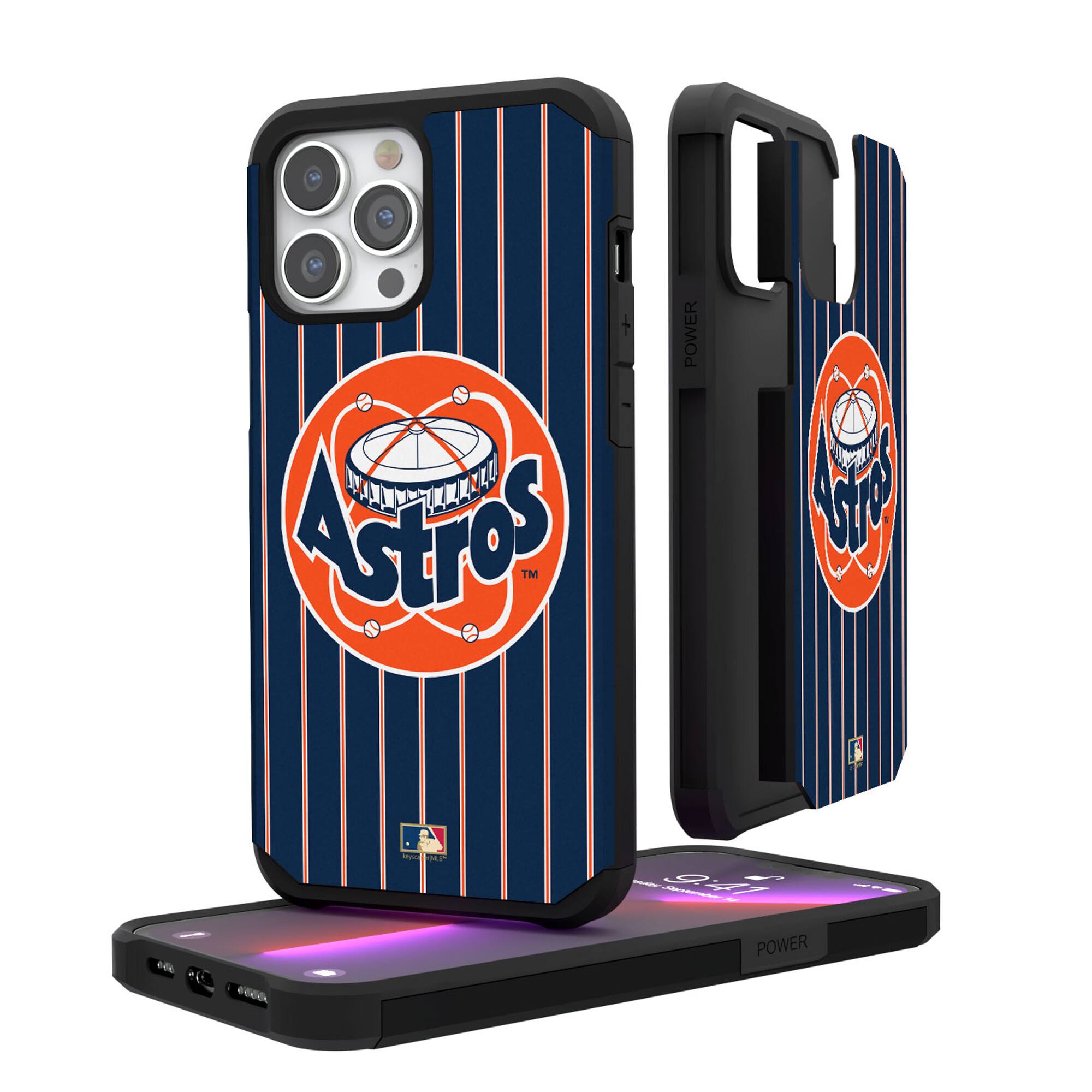 Keyscaper MLB Houston Astros Orange iPhone Pinstripe Cooperstown Design ...