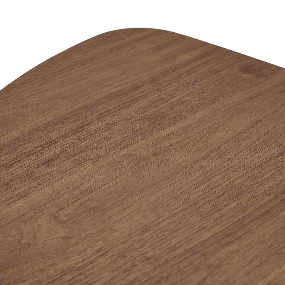 FurniFact Solid Wood Corner Dining Table – Small Mid Century Modern ...