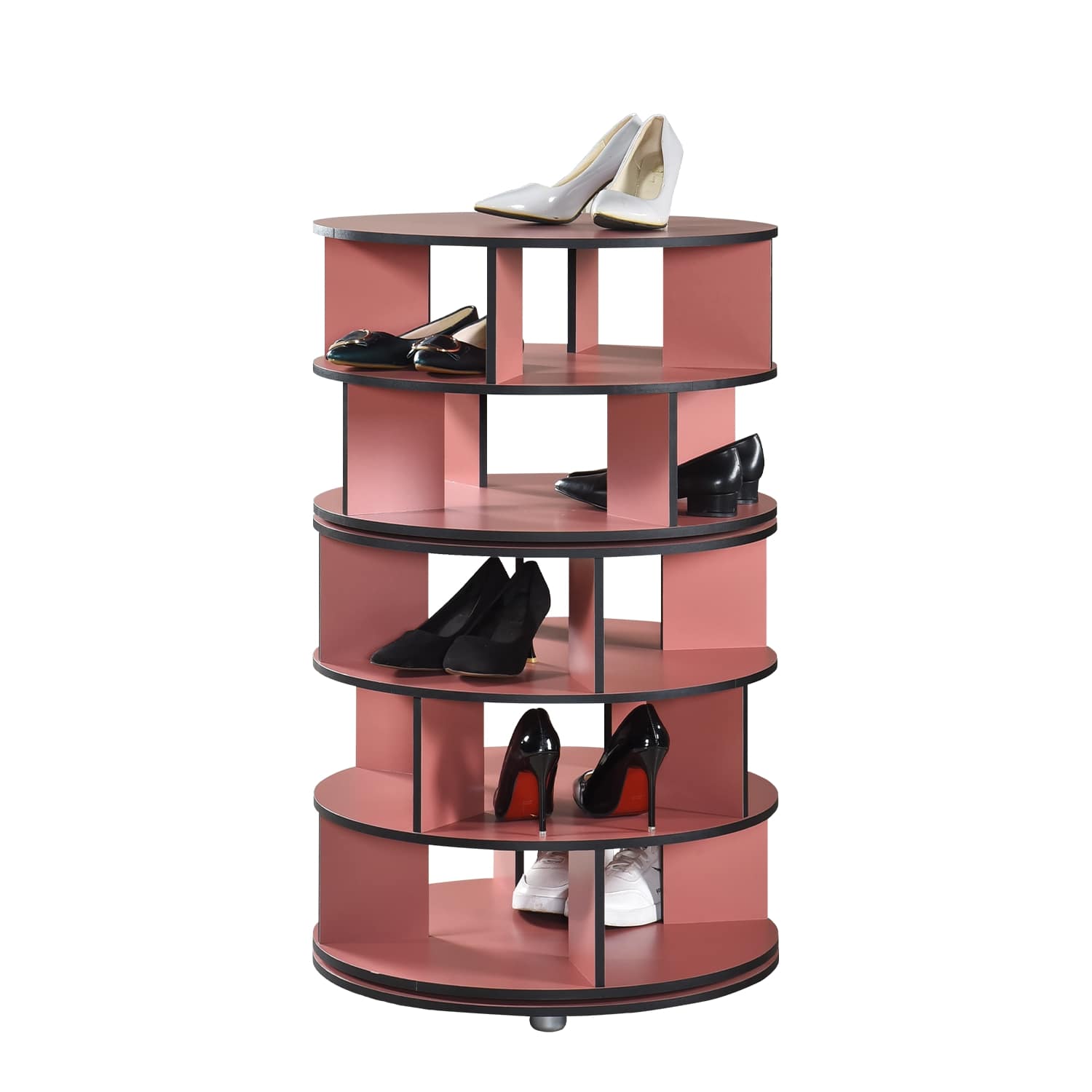 Kings Brand Furniture 5 Tier Rotating Shoe Rack, 360° Revolving Lazy ...