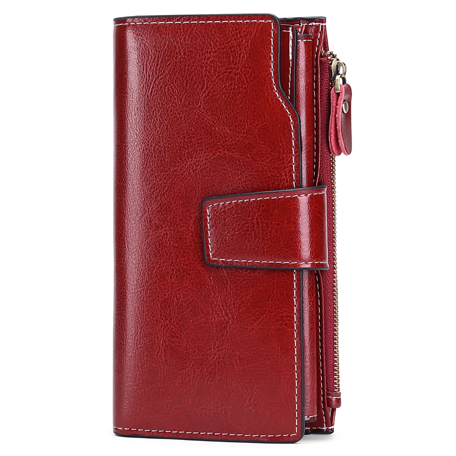 Jadie Link Women Leather Wallets Rfid Blocking Clutch Card Holder ...