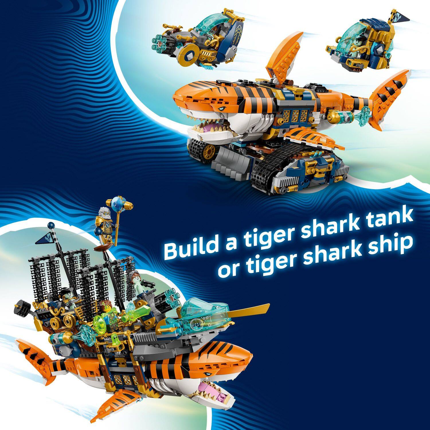 LEGO DREAMZzz Tiger Shark Tank Building Toy 71515 6588606 - Best Buy