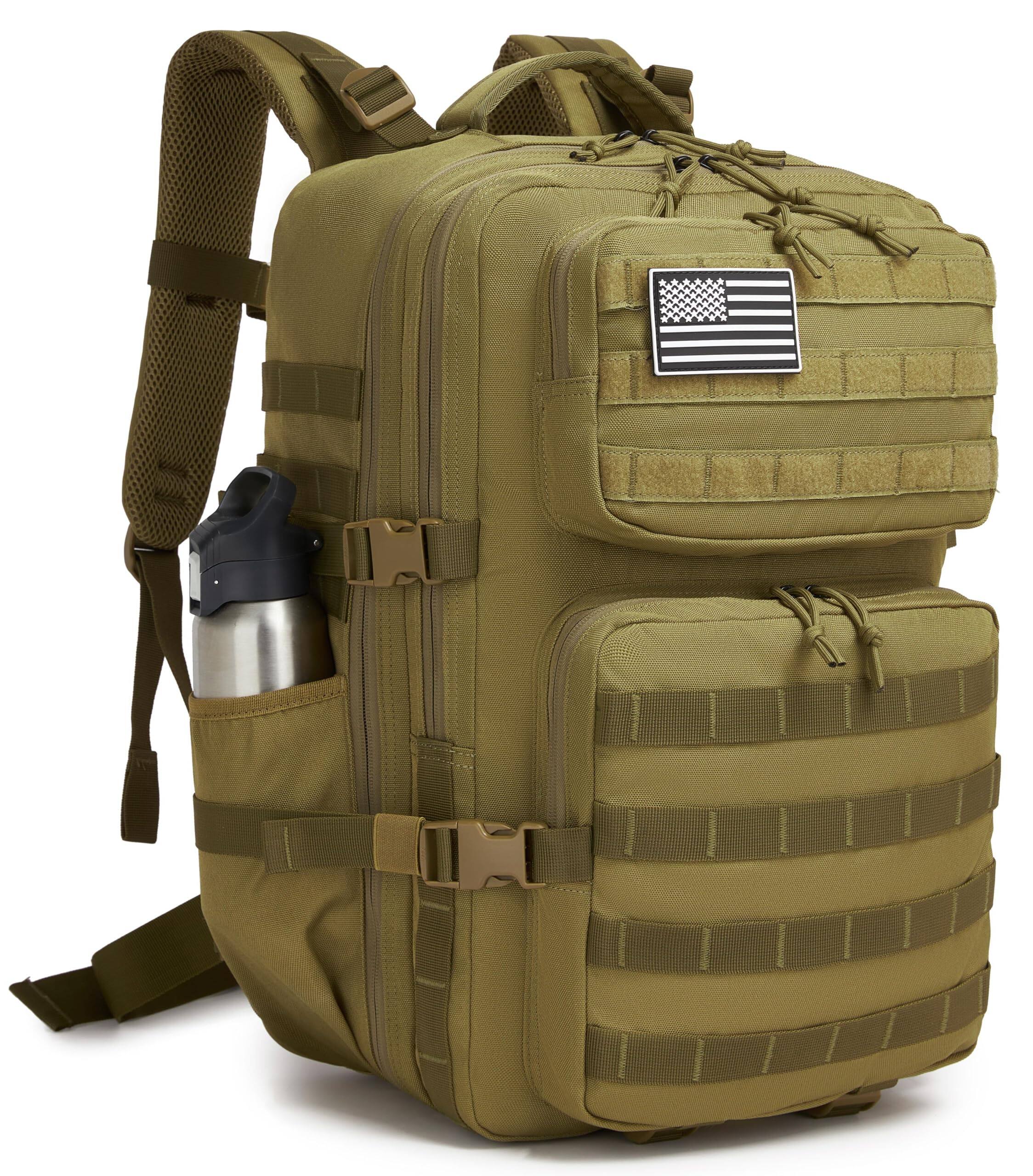 NICHOLAS KLEIN Backpack For Men Waterproof Daypack 3 Day Assault Pack ...