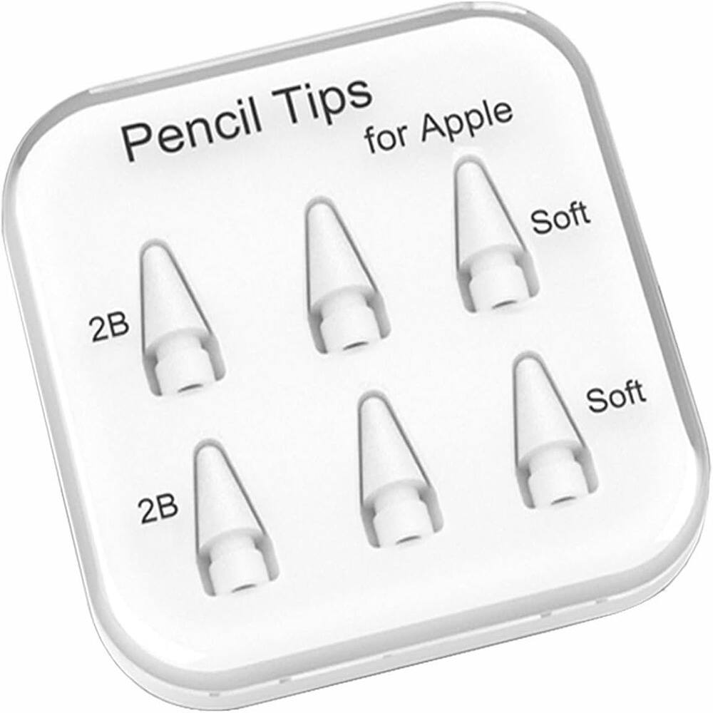 RTMB 2B Double Soft Pencil Tips for iPad Pen Nibs & Crayon White - Best Buy