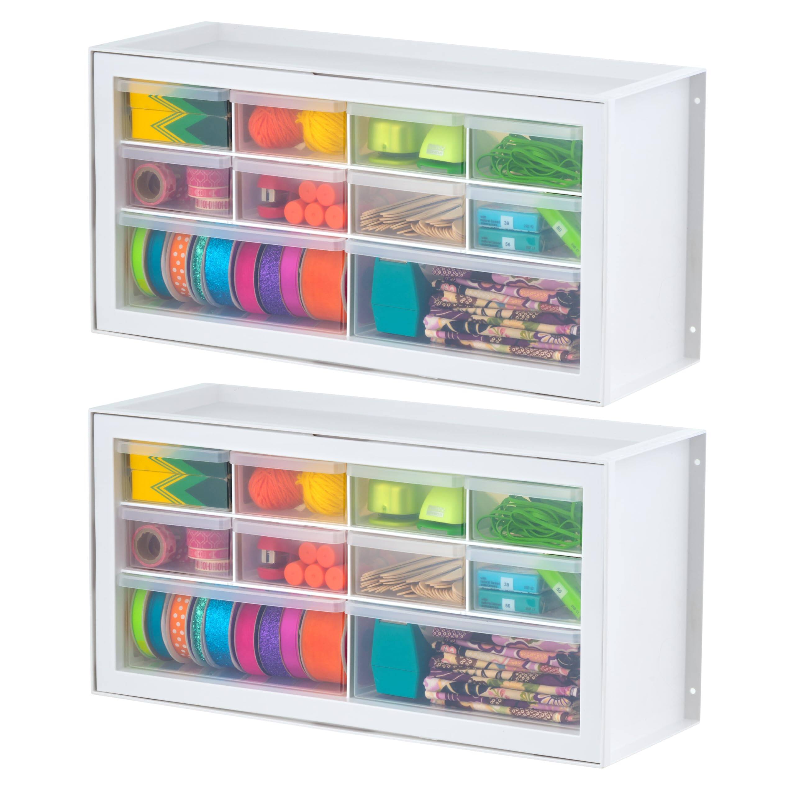 Paradigms Interiors Iris Plastic Drawer Storage Organizer 24 drawer ...