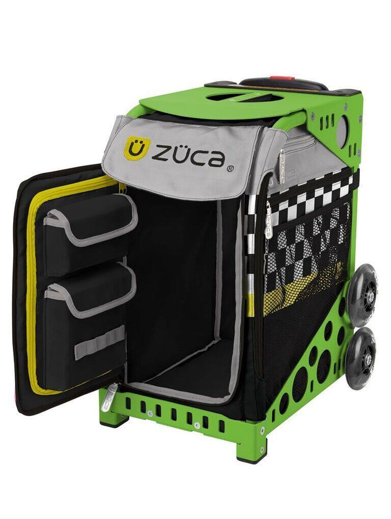 Zuca Sk8ter Block Sport Bag and Frame with Flashing Wheels Green ...