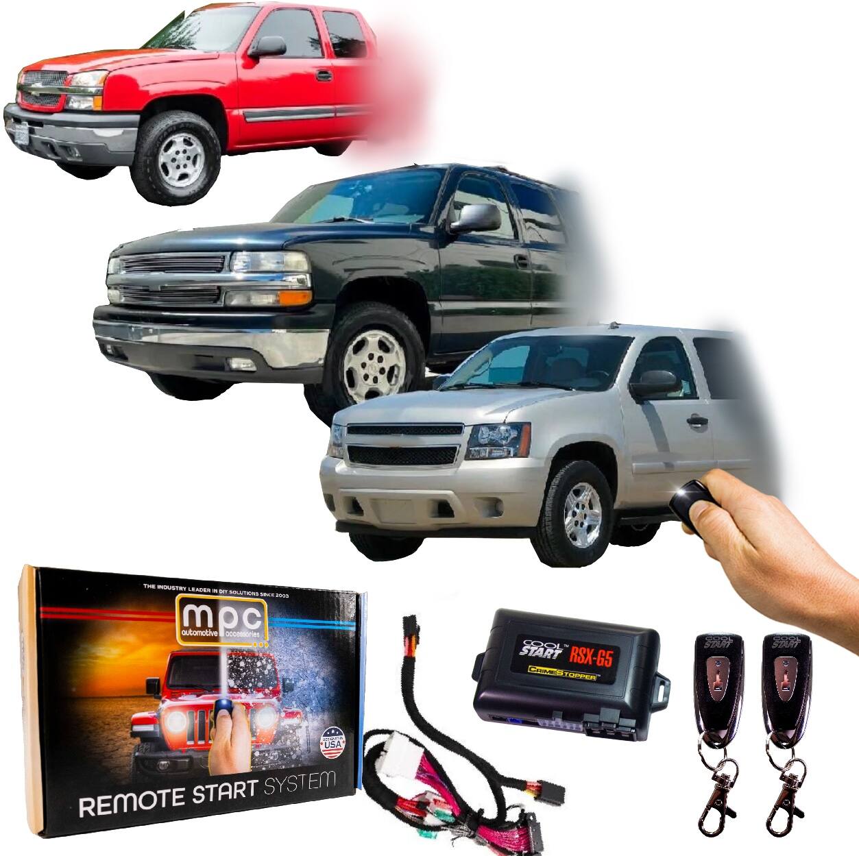 MPC Semi Plug & Play 1 Button Remote Start Kit For GMC & Chevrolet ...