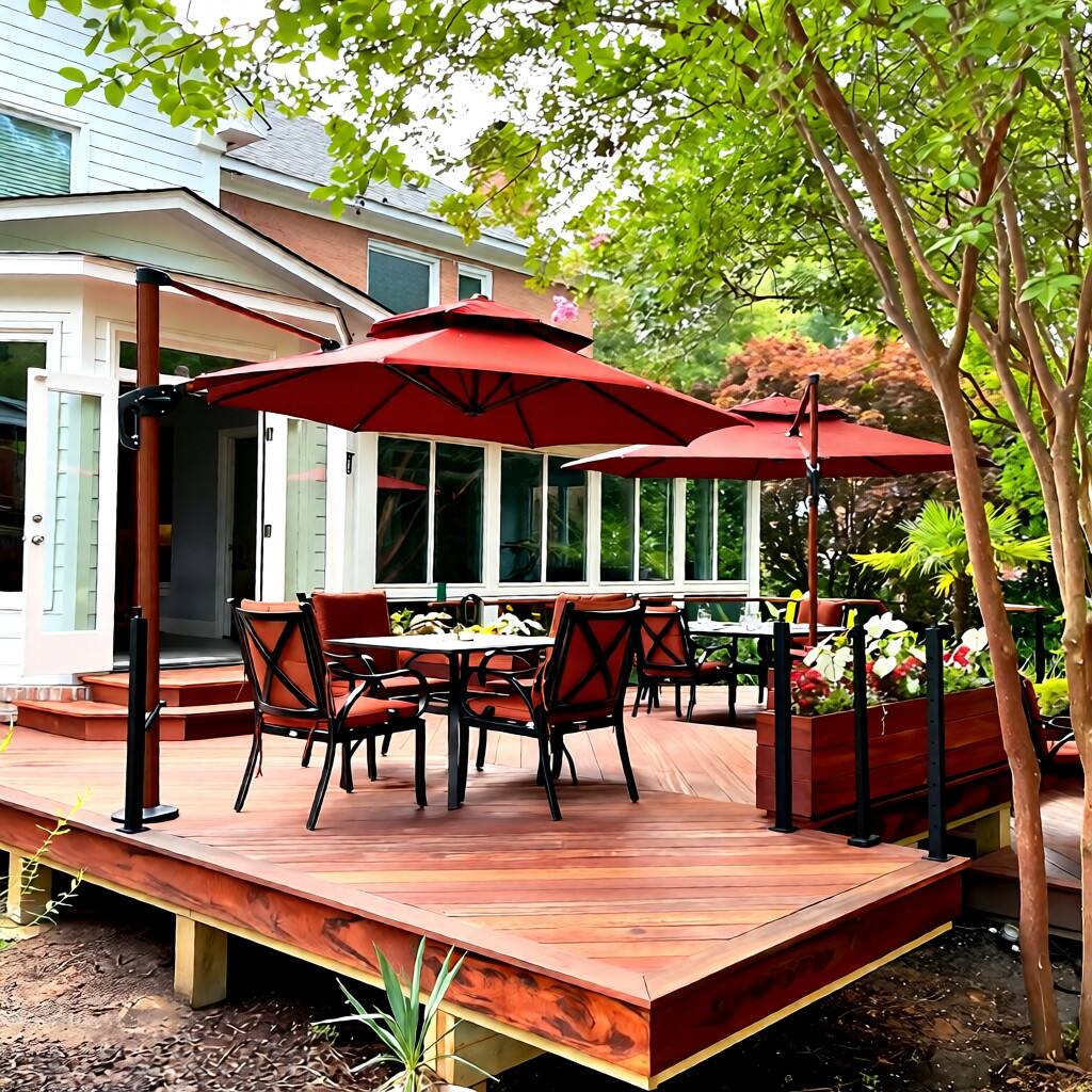 PURPLE LEAF 10 ft. Patio Octagon Outdoor Large Cantilever Umbrella ...
