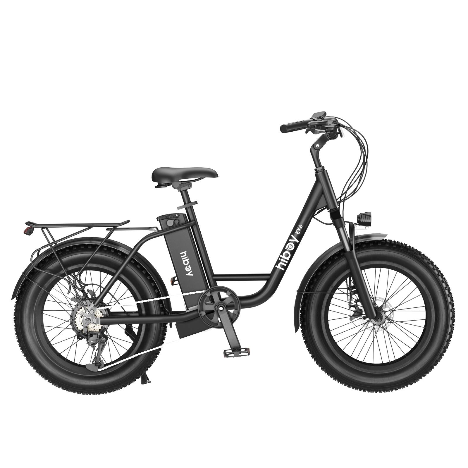 HiBoy EX6 Electric Bike w/ 75 mi Max Operating Range & 25 mph Max Speed Black EX6 (BLACK) - Best Buy