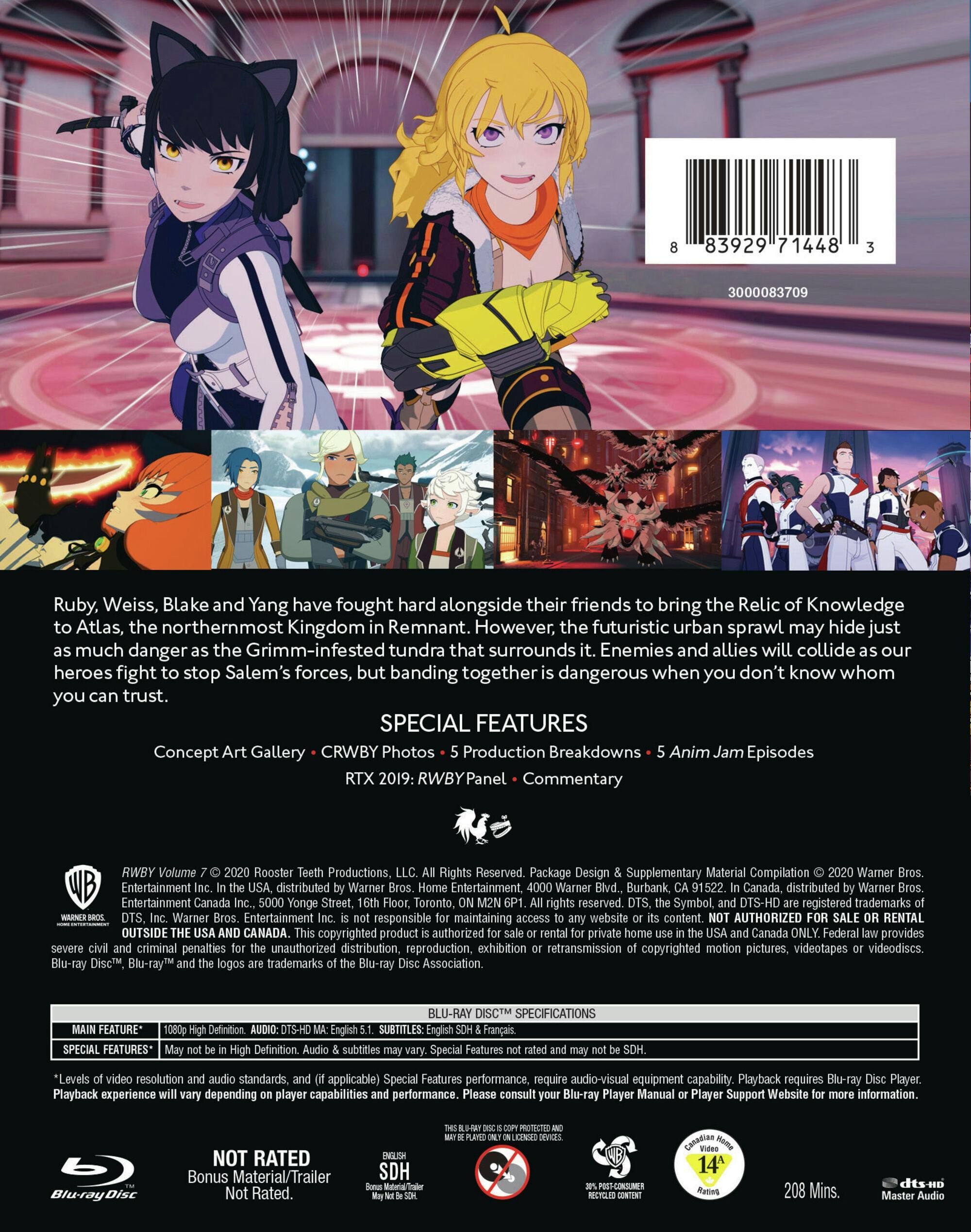 RWBY: Volume 7 [Blu ray] [Standard] - Best Buy