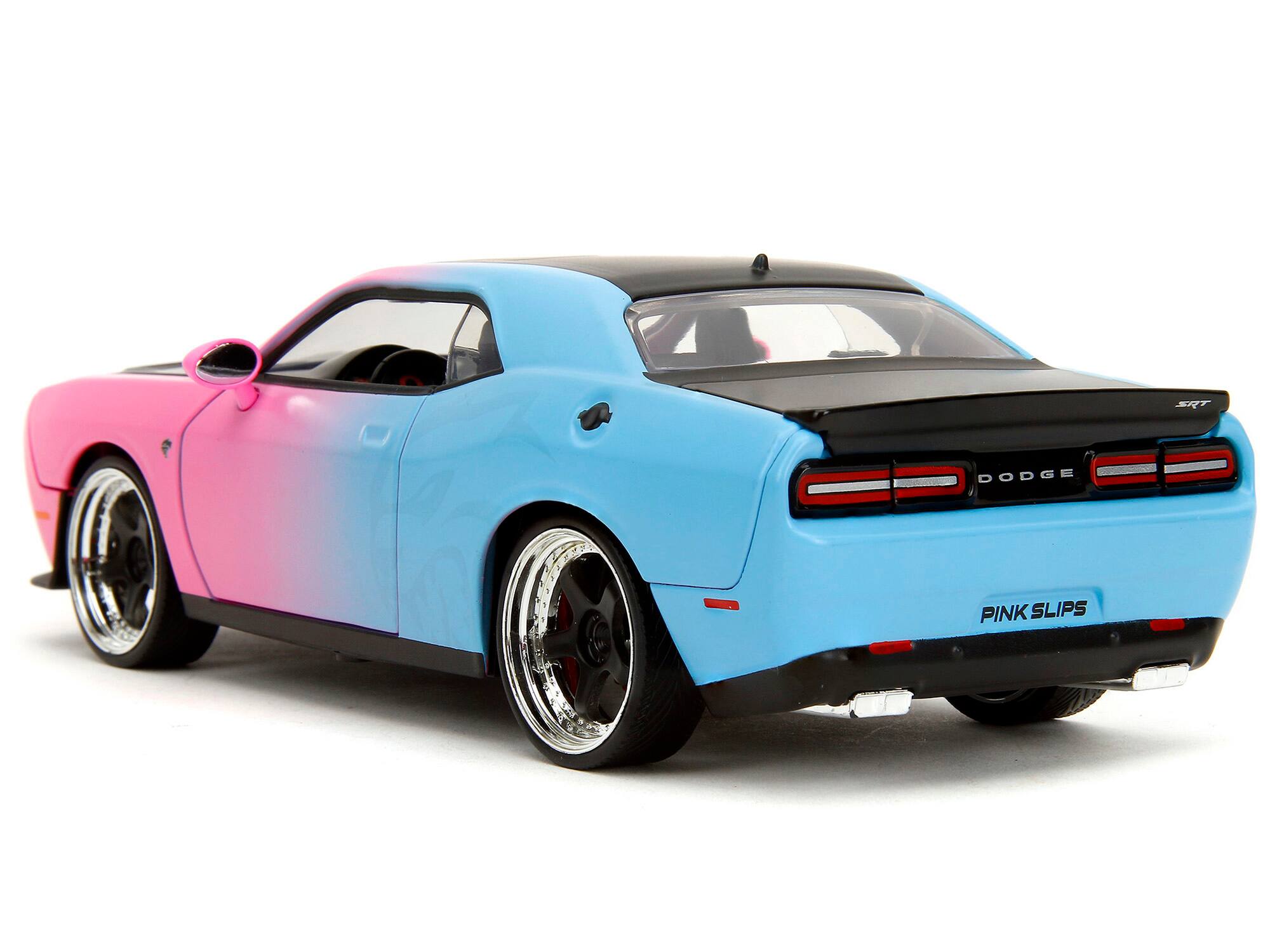 Jada 2015 Dodge Challenger SRT Hood and Top "Pink Slips" Series 1/24 ...