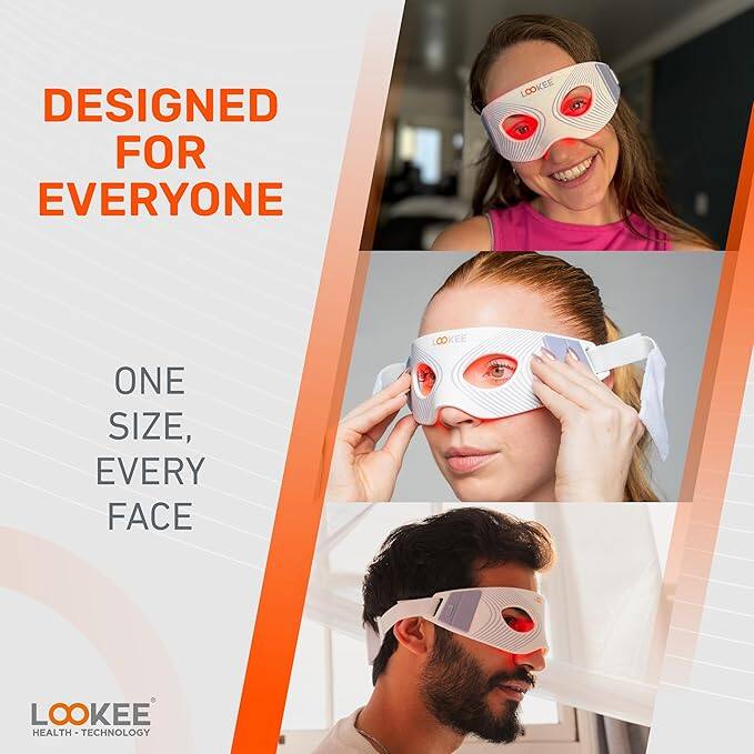 LOOKEE LOOKEE® ReviveGlow™ Pro LED Eye Rejuvenator Mask with 80 LEDs ...