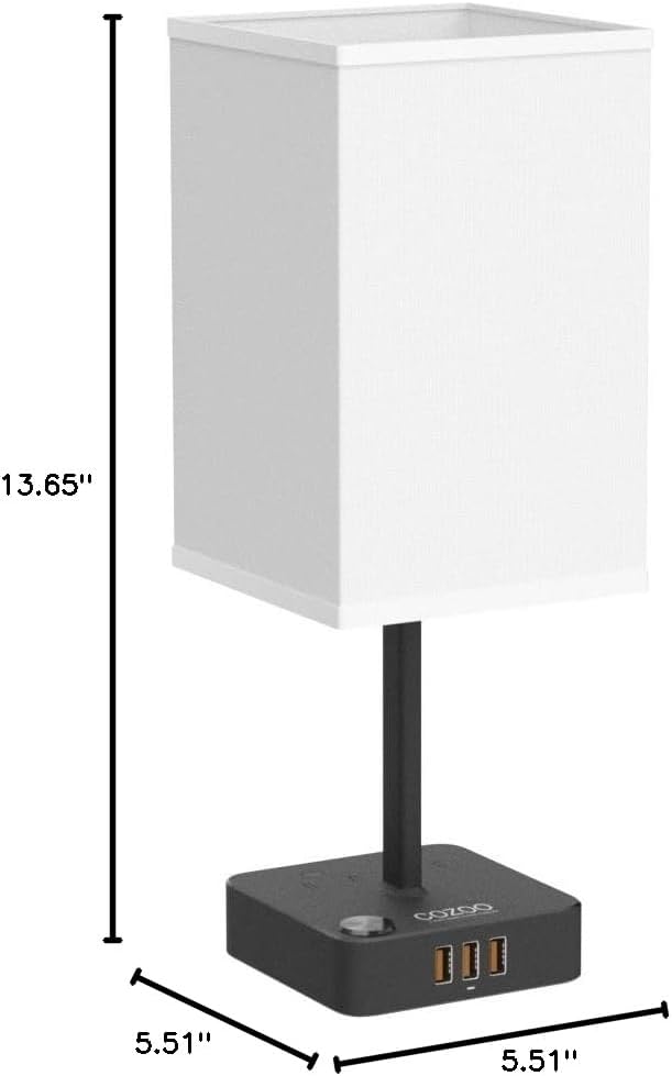 Stamp n Camp cozoo Bluetooth/WiFi RGB & USB Bedside Table Lamp with 3 ...