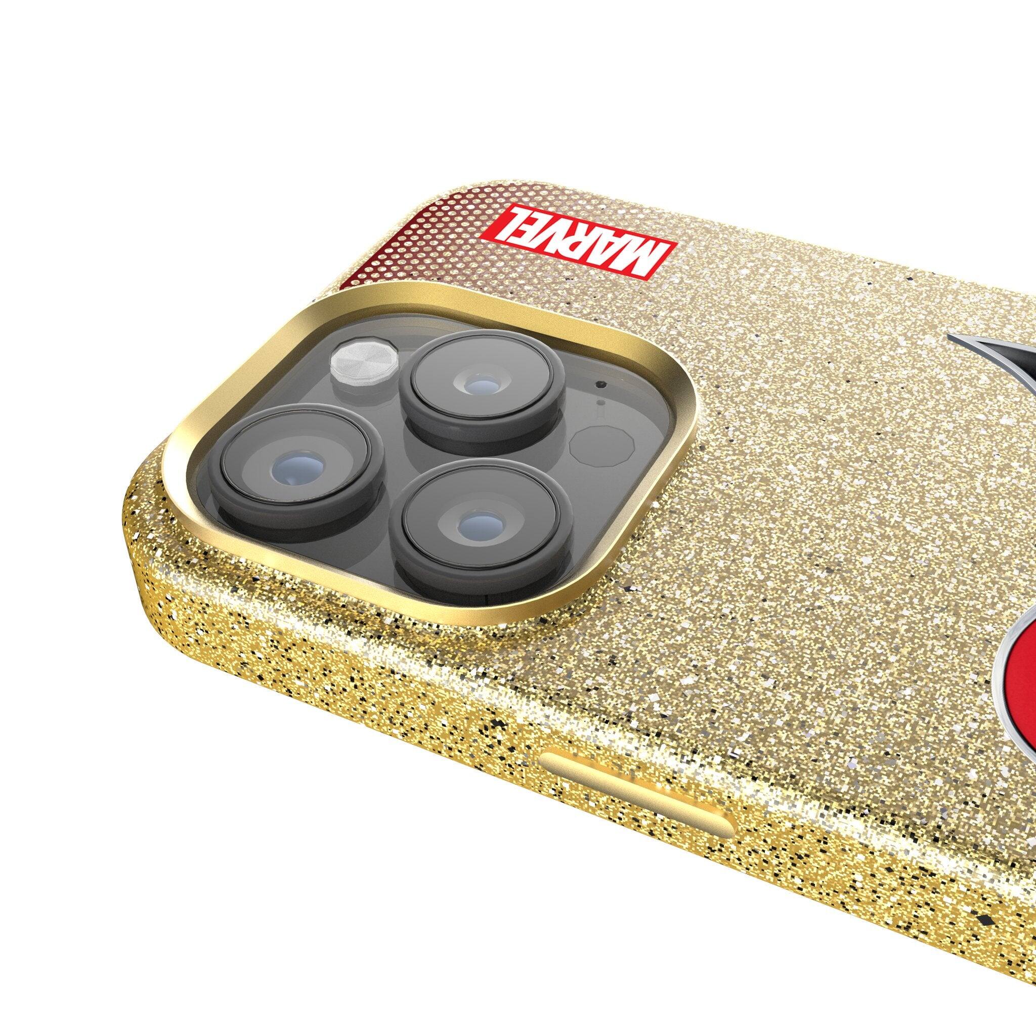 Keyscaper Marvel Grid Gold Bling Phone Case Apple iPhone 15 Pro Max ...