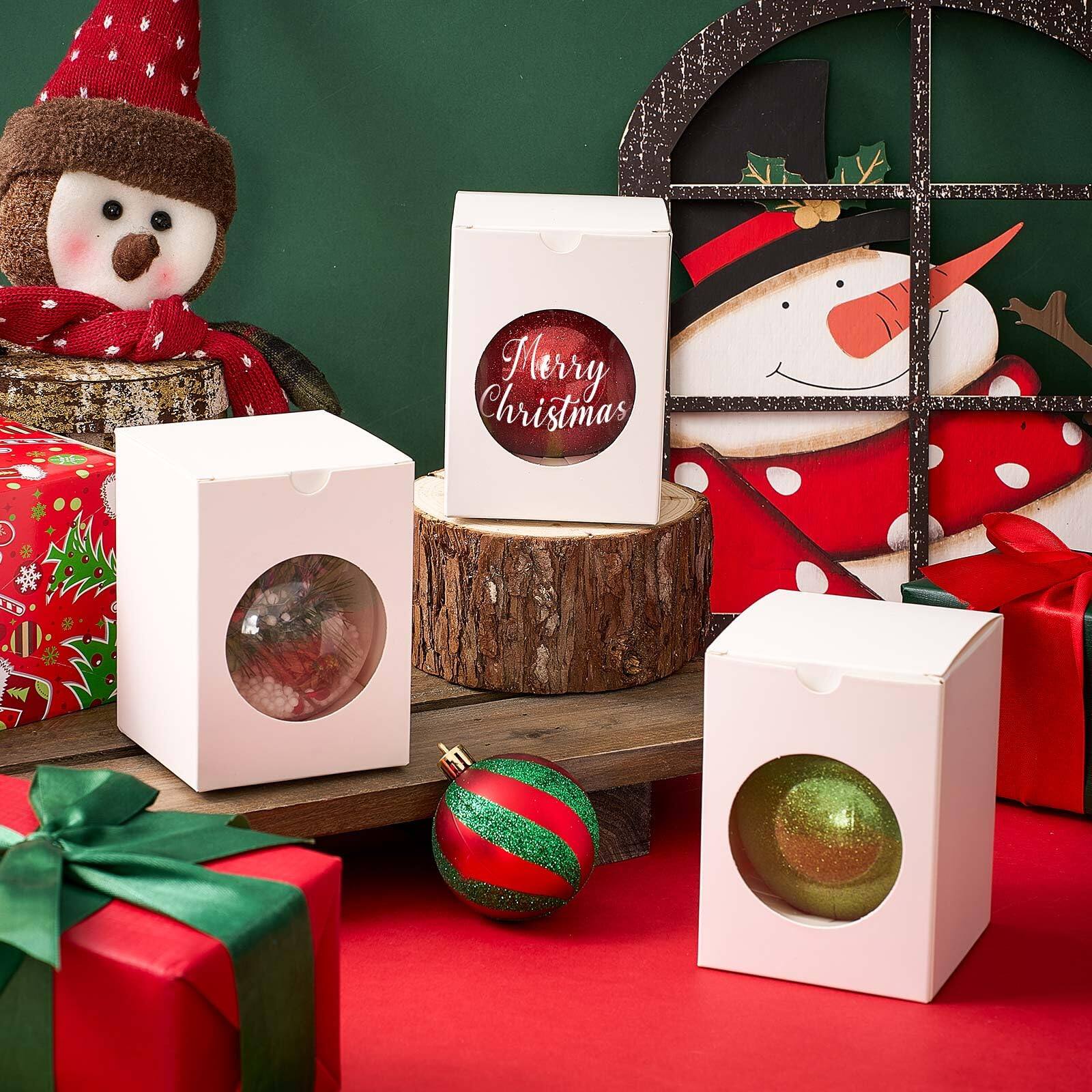 Paradigms Interiors Christmas Ornaments Balls Boxes 3 2''x 3 x 4 2 ...