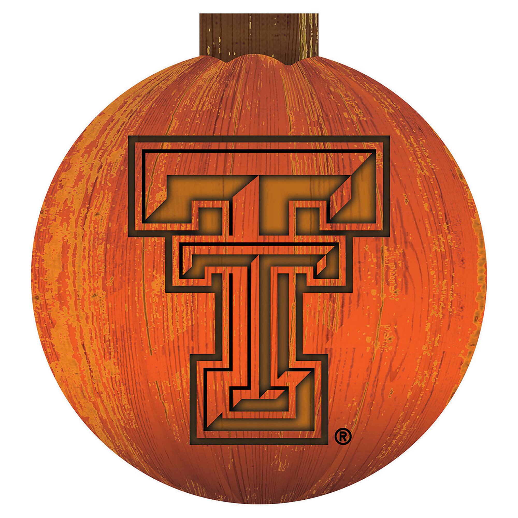 Fan Creations Texas Tech Red Raiders 12'' Pumpkin Sign Orange 5038272 ...