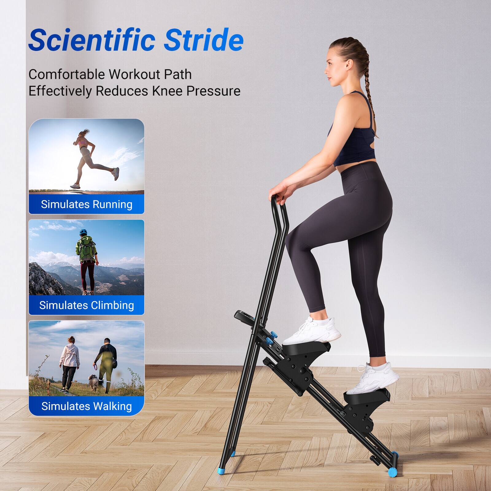 MERACH Vertical Climber Stair Stepper Machine Full Body Workout Home ...