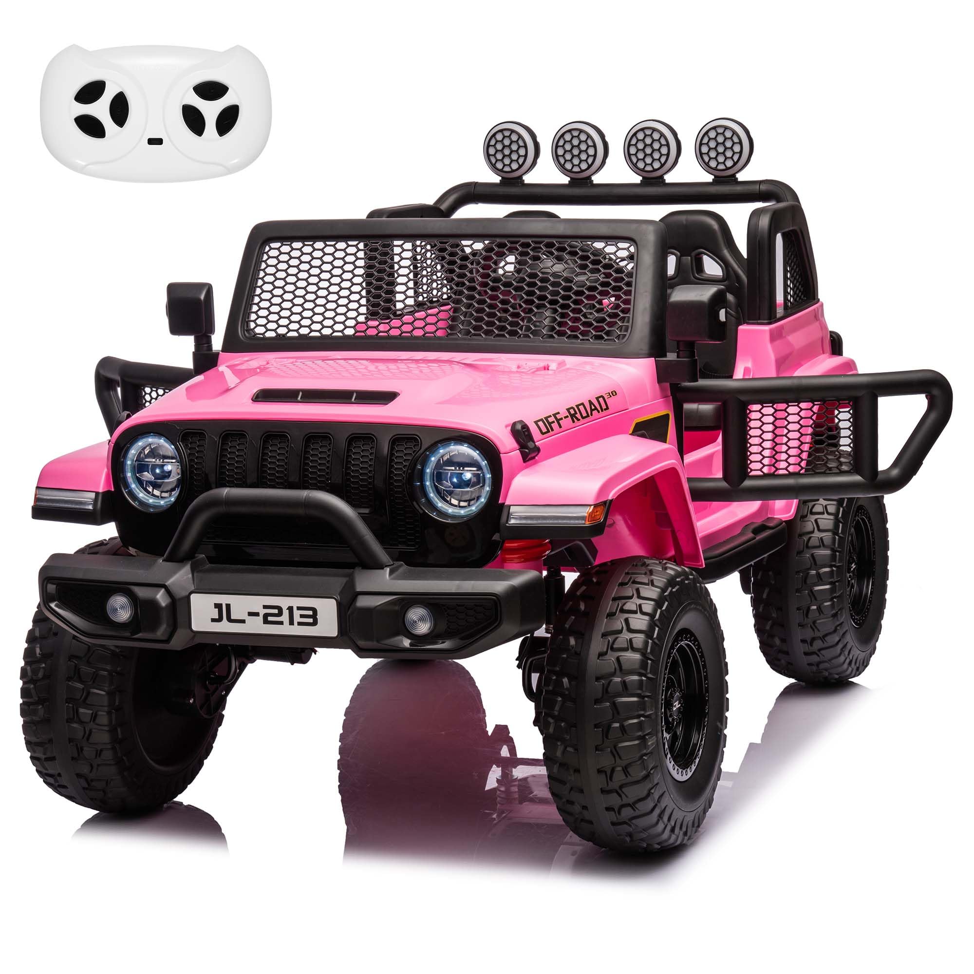 GARVEE 24V 2 Seater Kids Electric Ride On Truck, 2WD/4WD Switchable ...