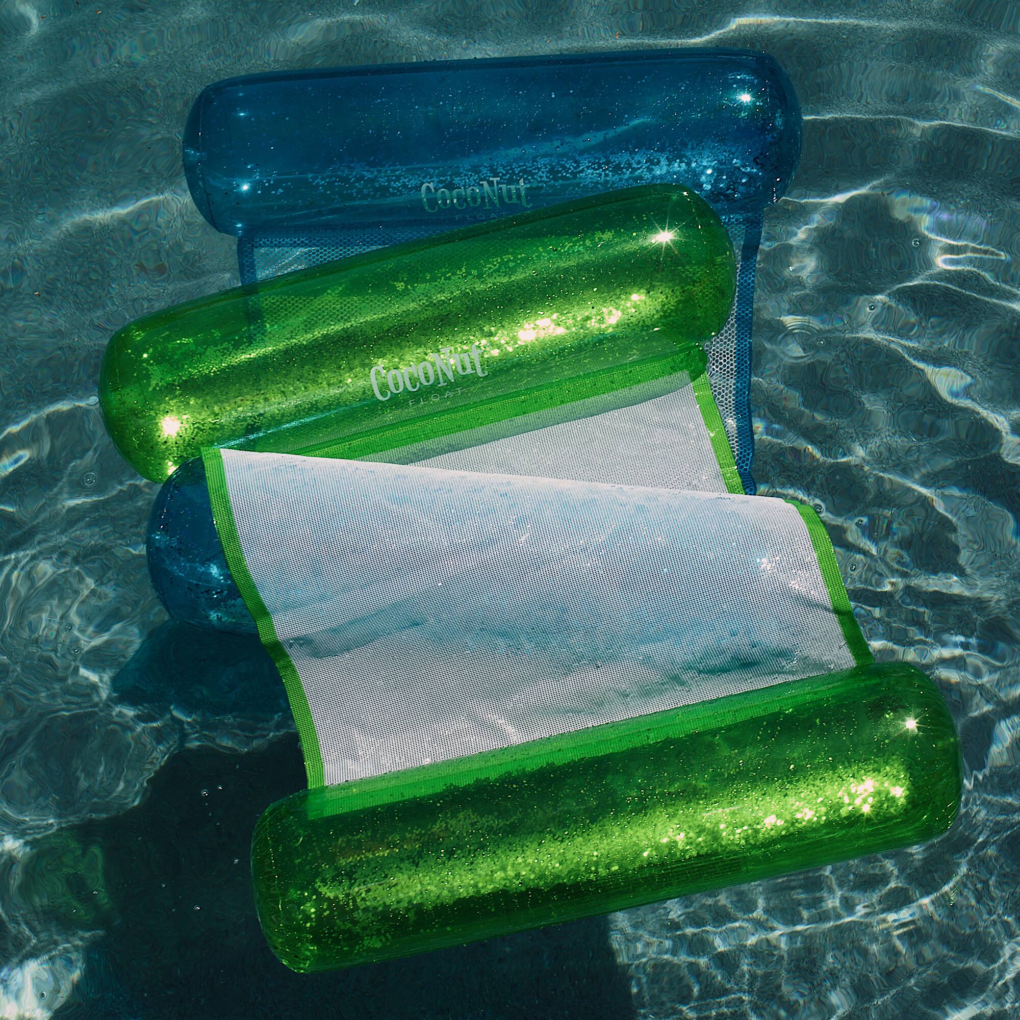Salus Brands, LLC CocoNut Float: Green Glitter Hammock Pool Lounger 49 ...