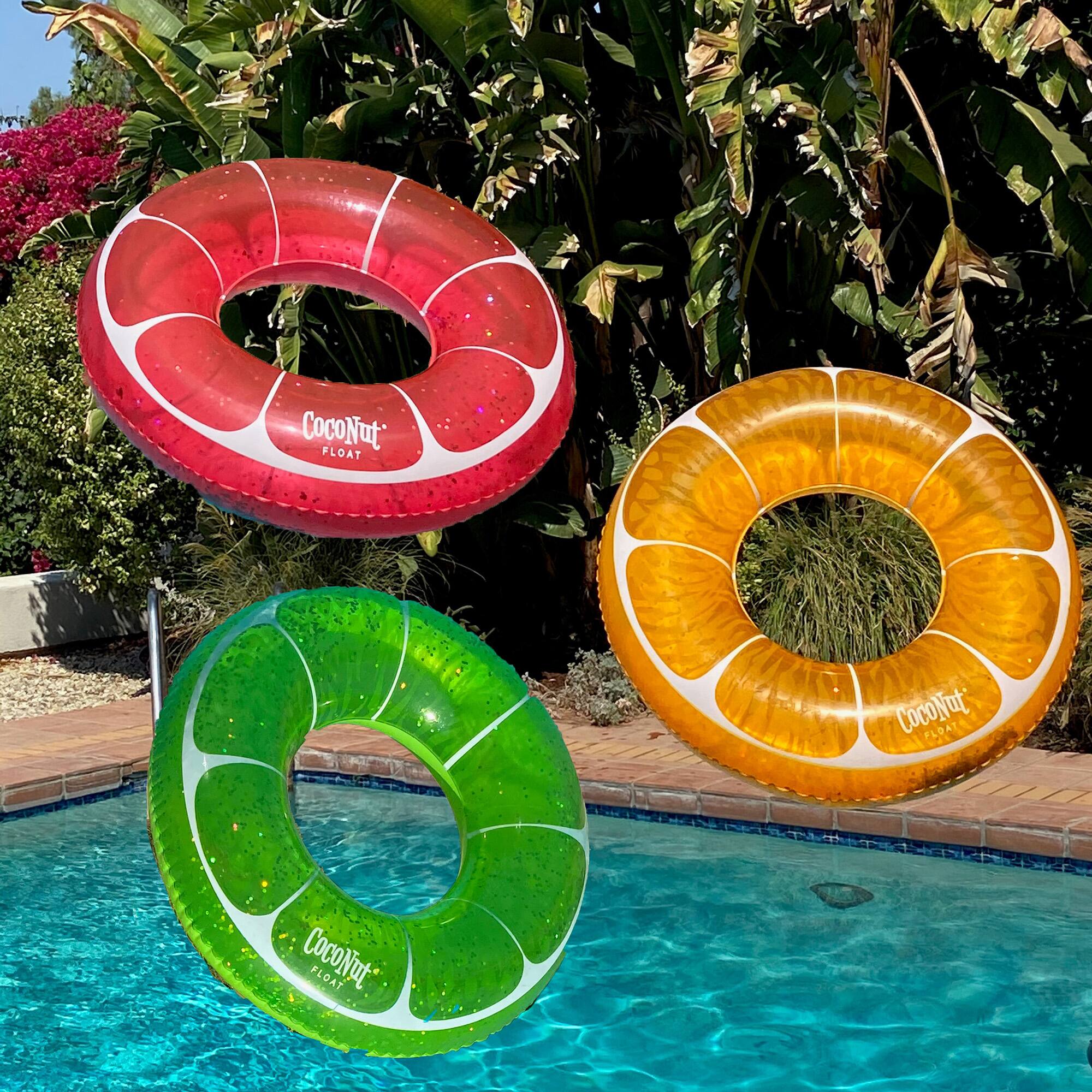 Salus Brands, LLC CocoNut Float: Tangerine Orange Glitter 42" Pool ...