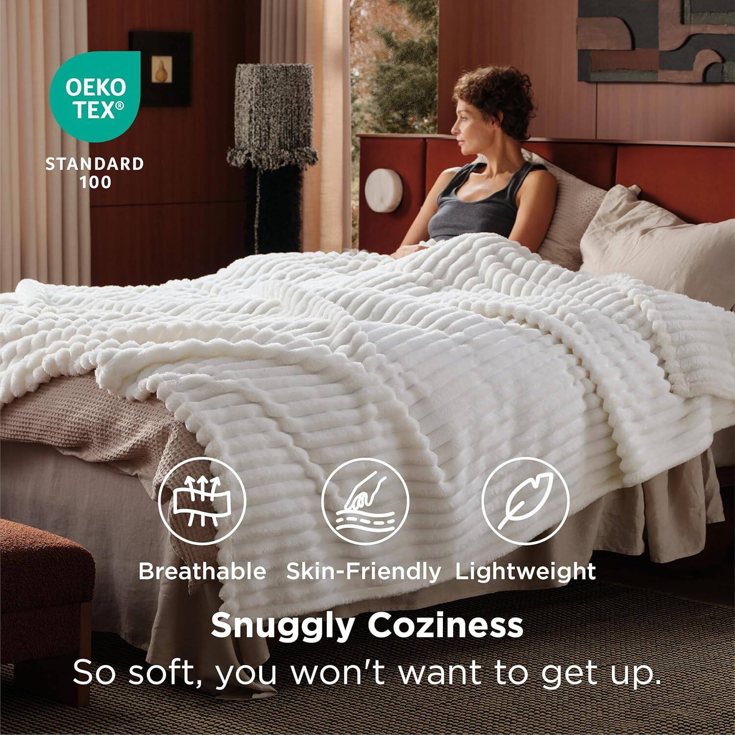 blue Paaaawaters Blankets Queen Size for Bed Cozy Soft Sofa Couch Cover ...