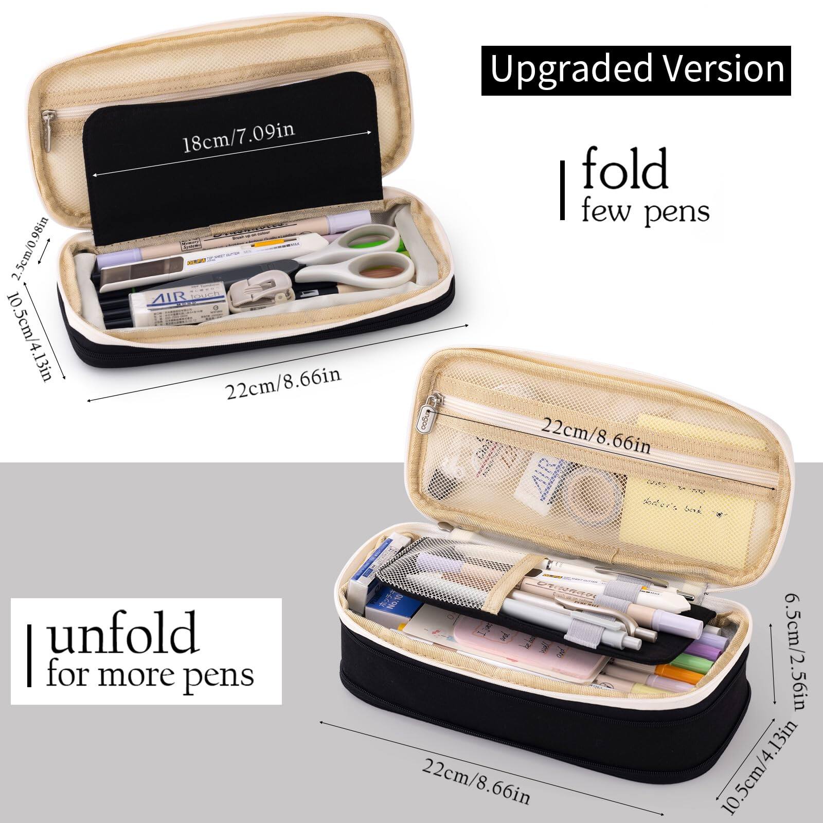 Paradigms Interiors Big Capacity Pencil Pen Case Office College School ...