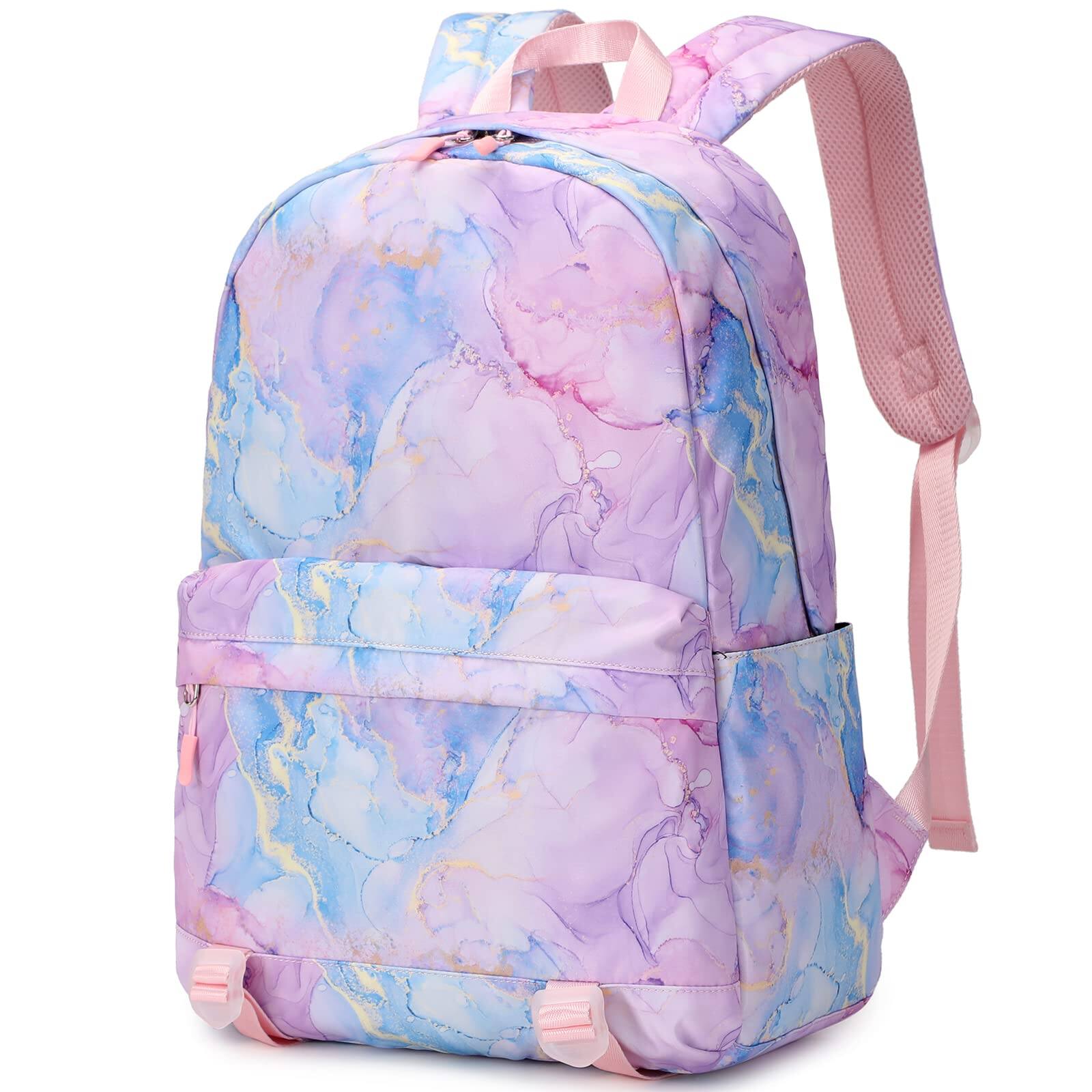 Pacoar Cade Lightweight Water Resistant Marble Backpacks For Teen ...
