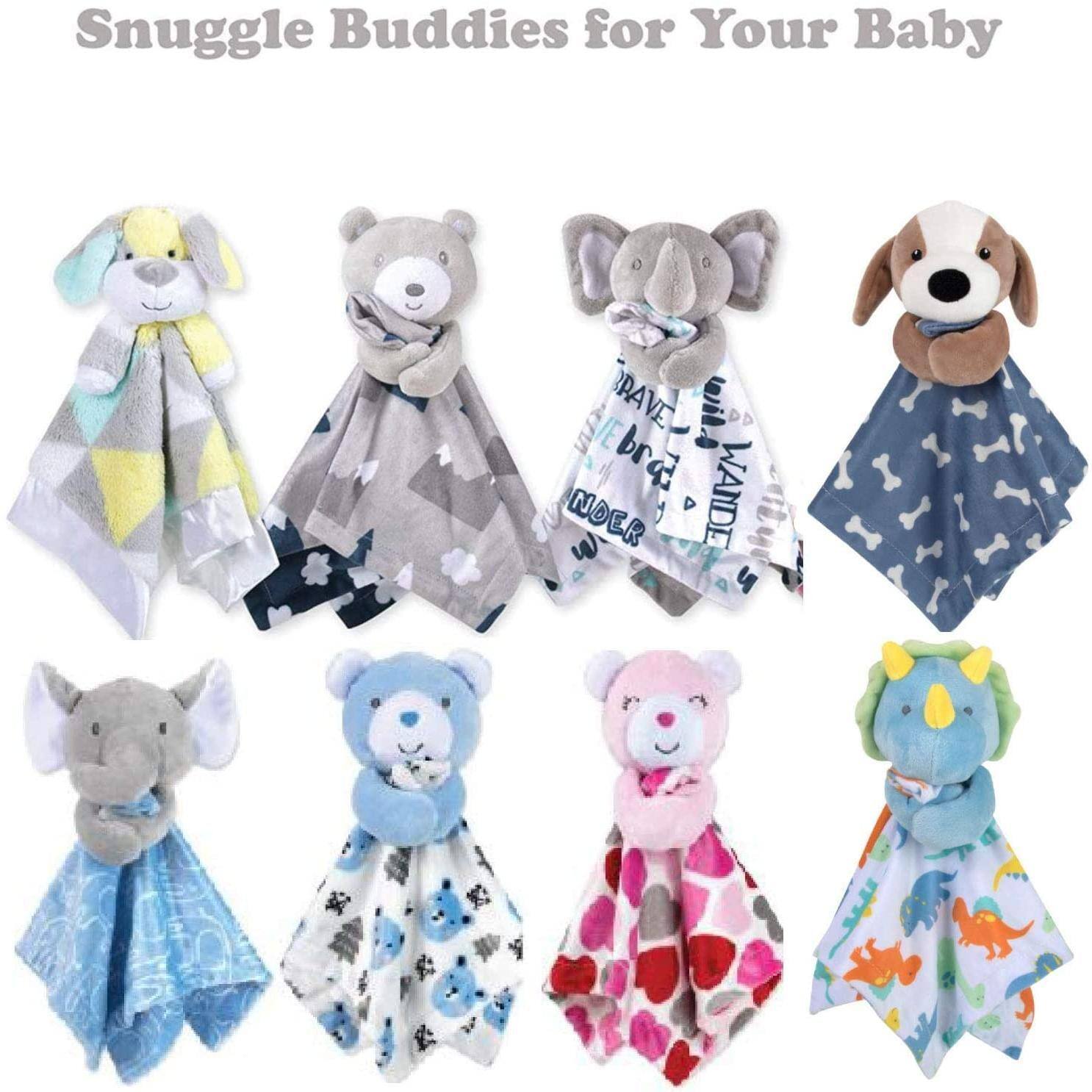 Pacoar Cade Minky Animal Snuggler Lovey Blanket For Gender Neutral ...