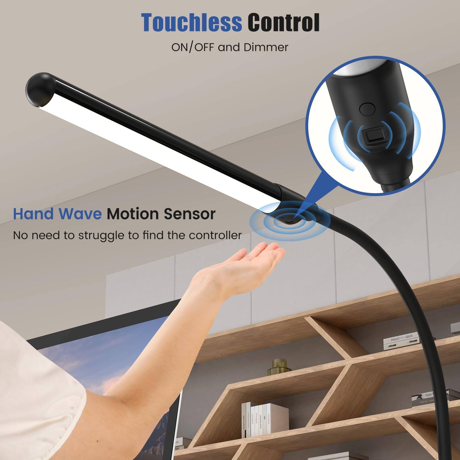Dazzling Pops Led Desk Lamp With Hand Wave Sensor Color Temperatures ...