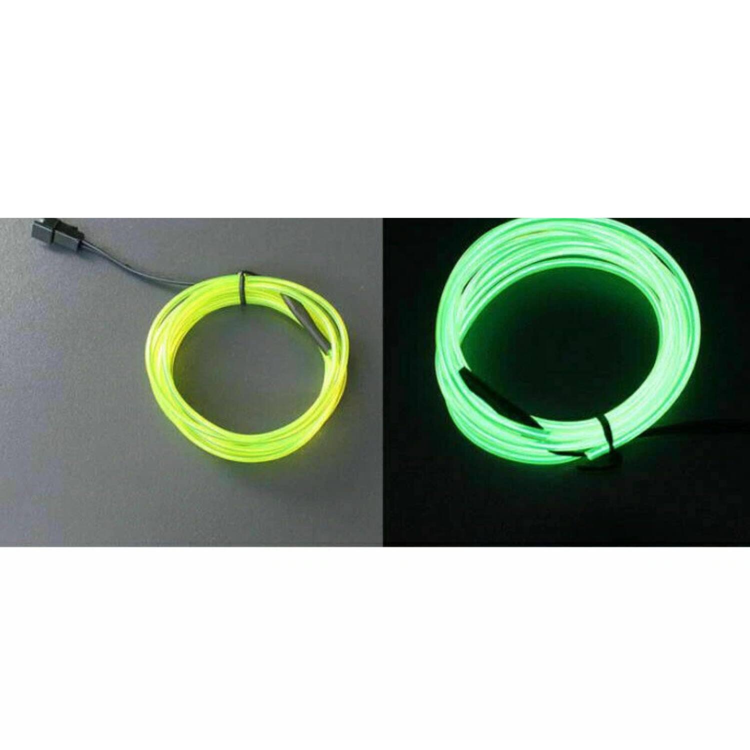 Home Collection 3.28Ft Battery Powered Neon LED EL Wire String Light ...