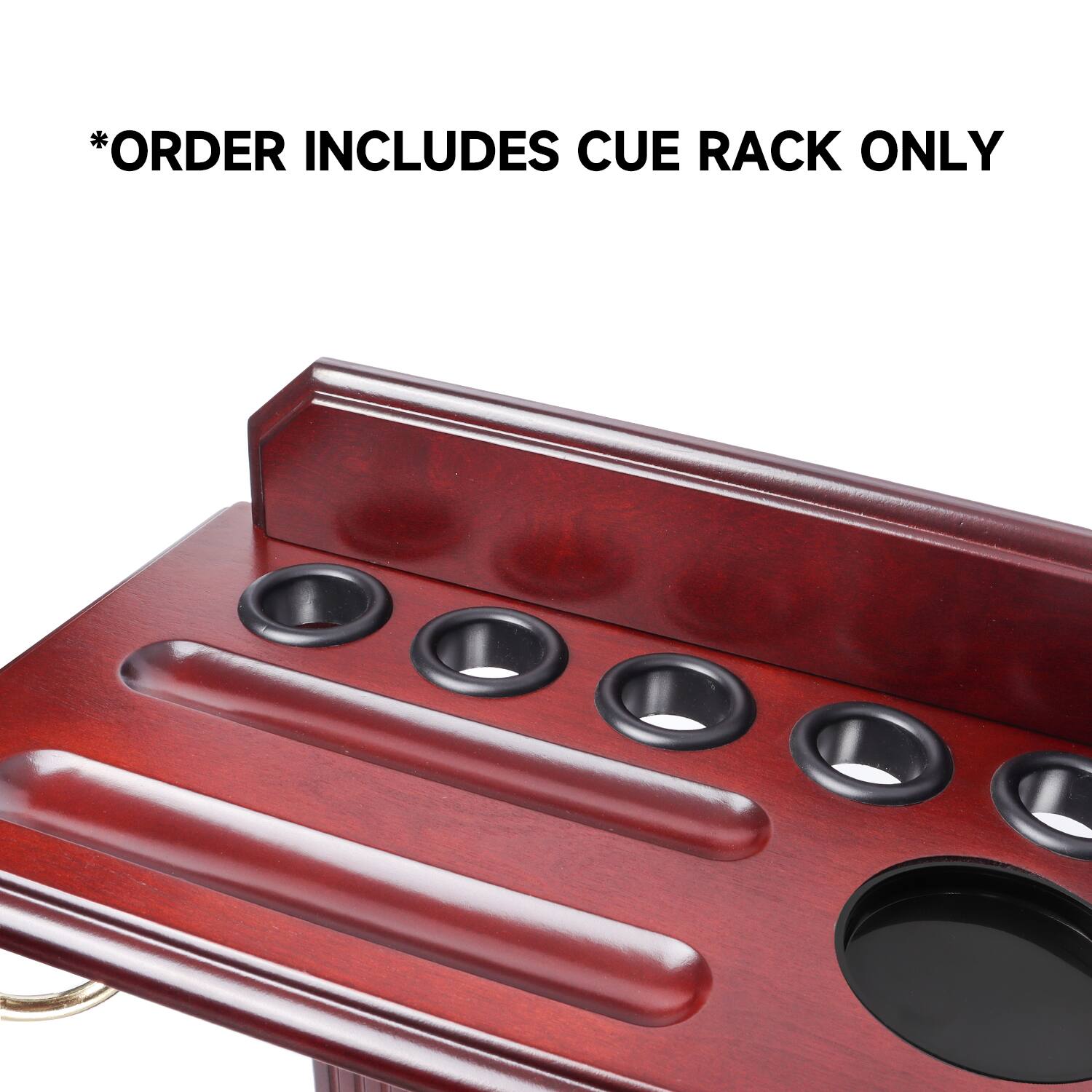 GSE Games & Sports Expert Wood 10 Floor Stand Pool Cue Rack Only Holds ...