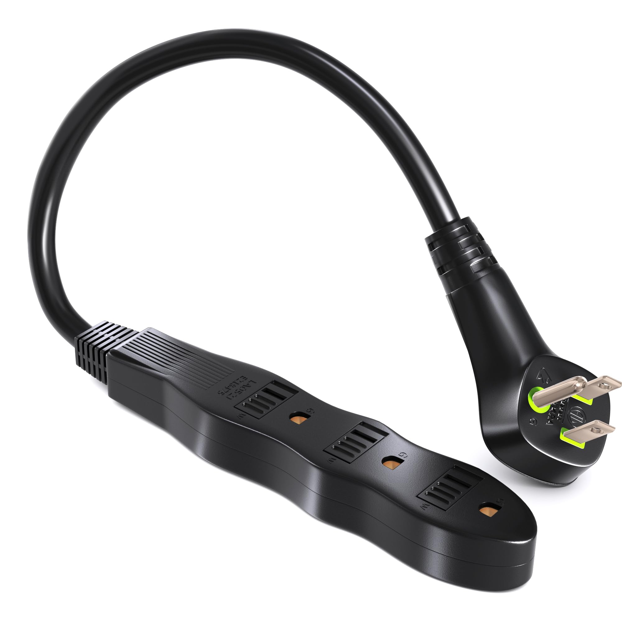 Maximm Extension Cord 15 ft, with Multiple Outlets (3 Outlets), Multi ...