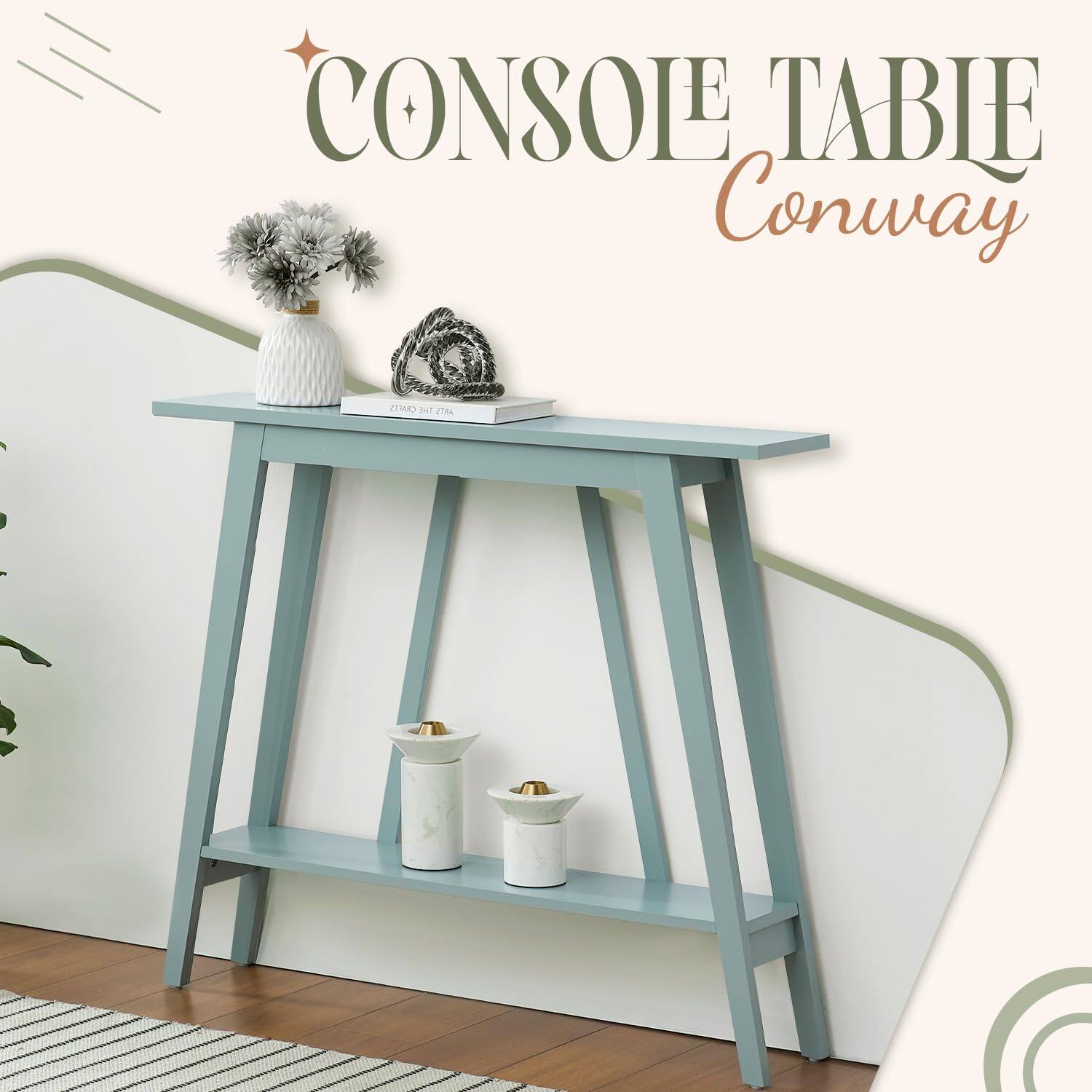 Kings Brand Furniture Conway Console Table Functional Narrow Wood ...