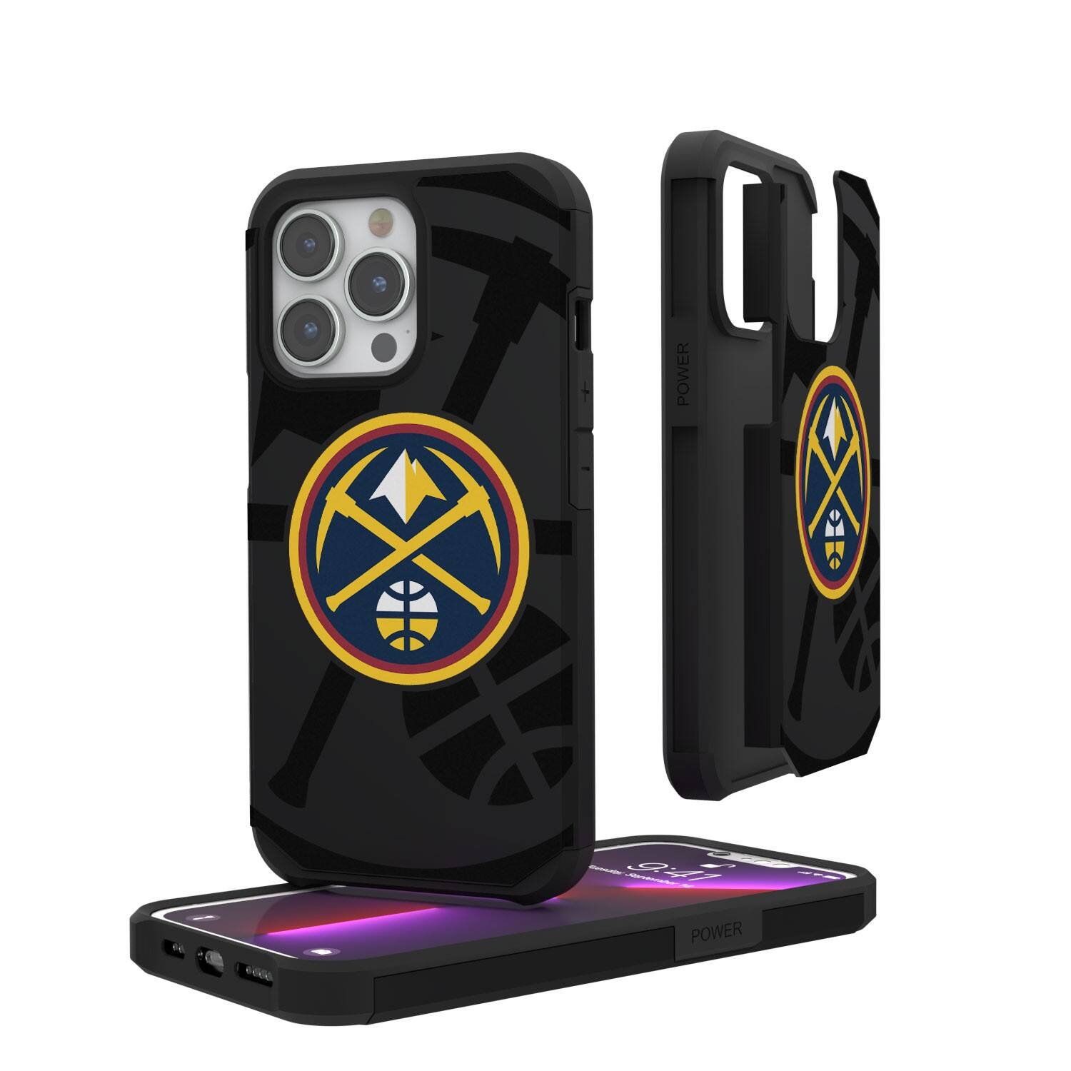 Keyscaper NBA Denver Nuggets Monocolor Design iPhone Rugged Case 14 Pro ...