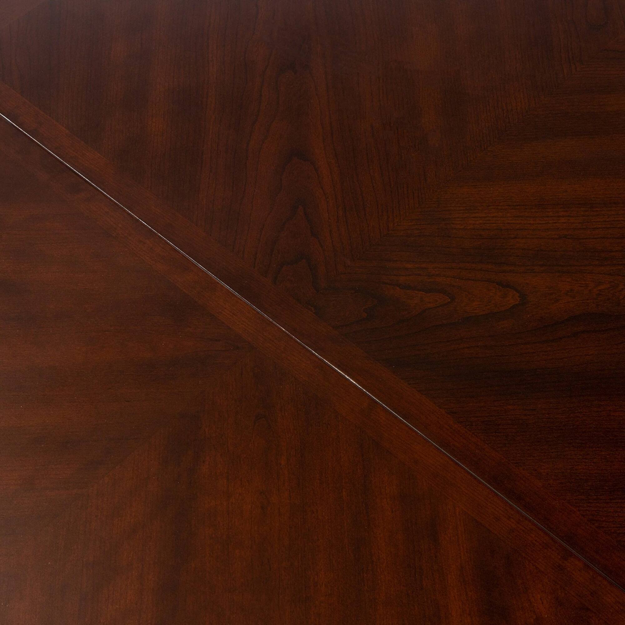 Manhattan Lane Mina Dining Table, 71 89 Inch Extendable Rectangular Top Cherry Brown BM332481 ...