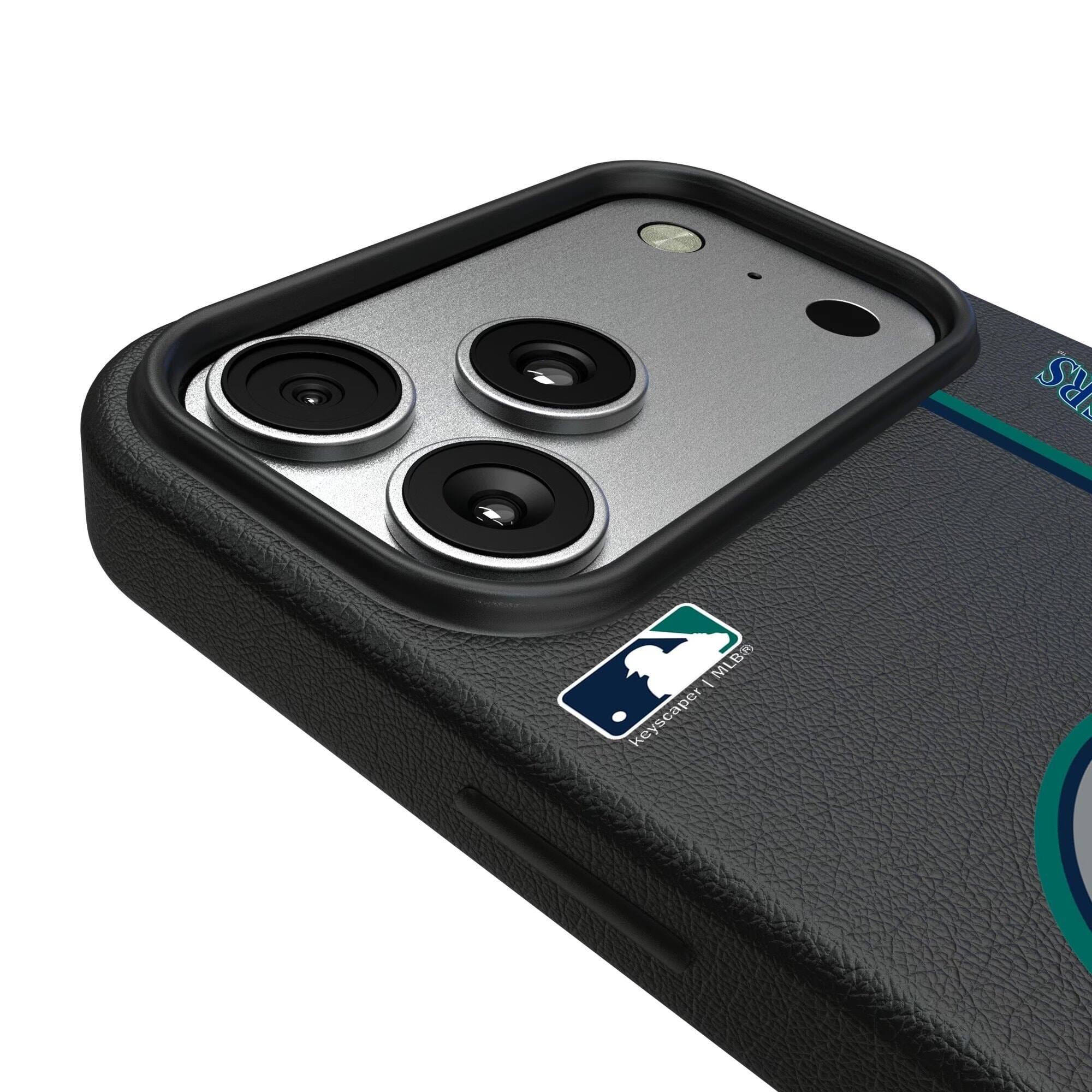 Keyscaper MLB Seattle Mariners iPhone Magnetic Bump Case 16 Pro Black ...