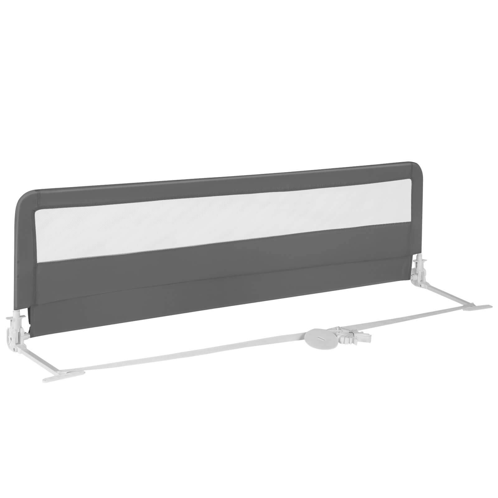 Costway 71" Long Bed Rail for Toddlers with Removable Cover Breathable ...
