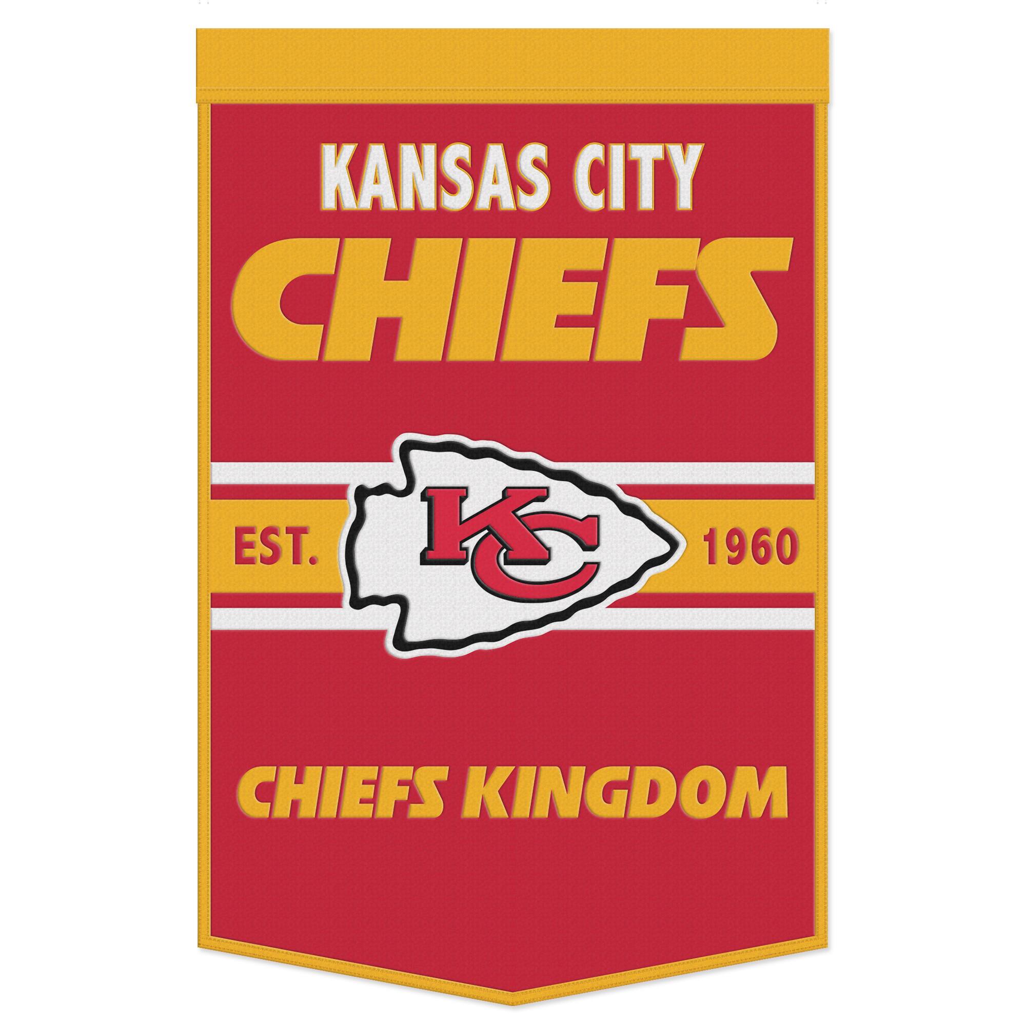 WinCraft Kansas City Chiefs 24" x 38" Primary Logo Banner Multicolor ...